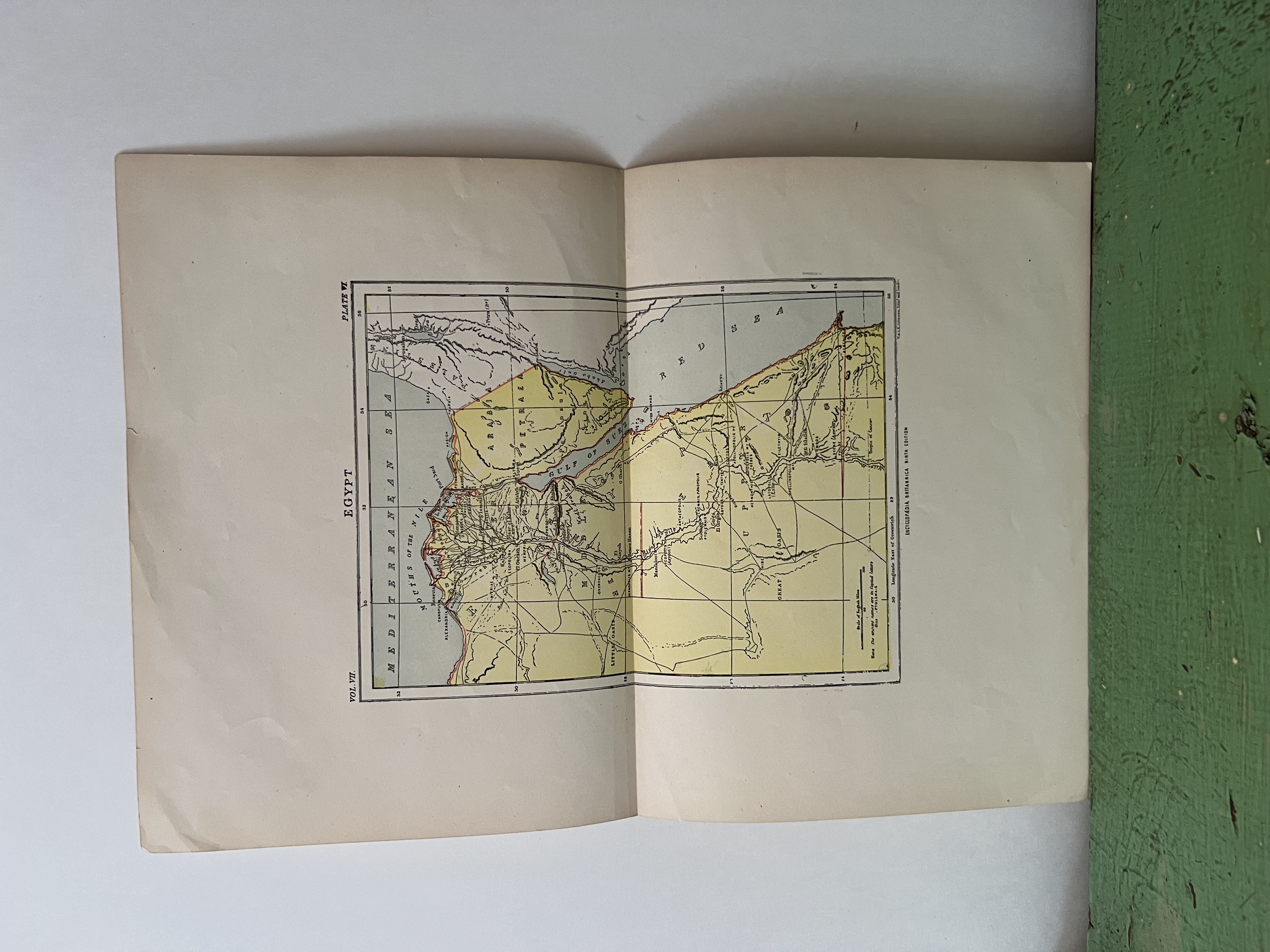 1895 Egypt Antique Map. Ephemera Lithograph to Frame. Britannica Maps ...