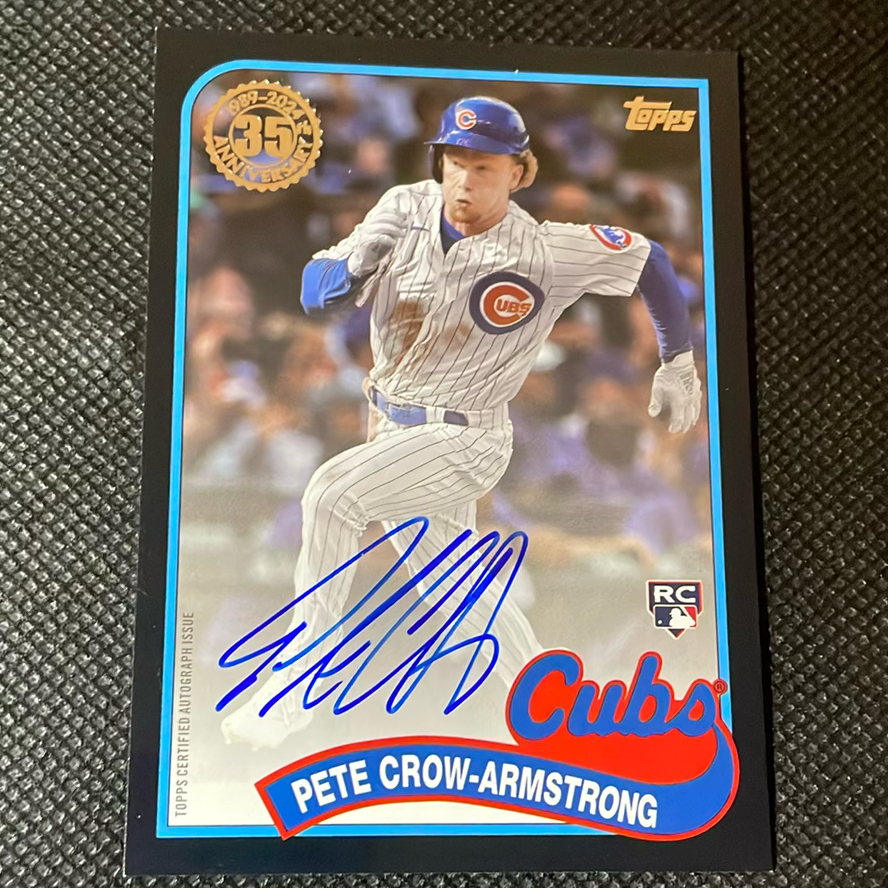 Pete Crow-Armstrong RC Autograph, /199, Chicago Cubs
