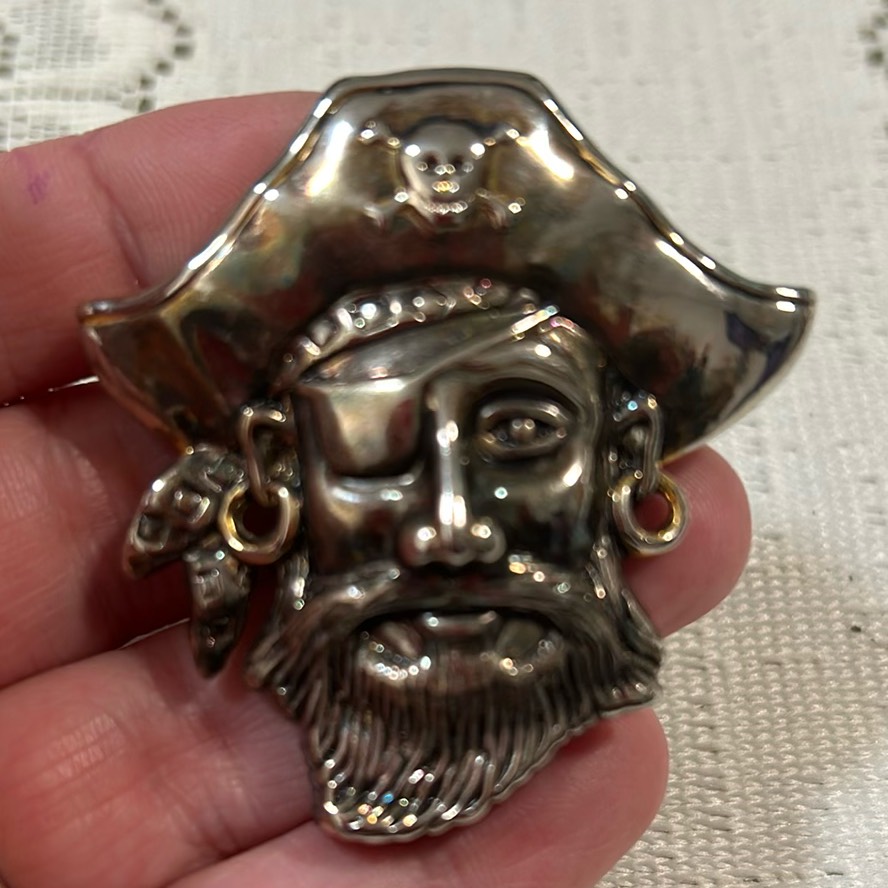 Vintage Best Pirate Brooch, Pendant
