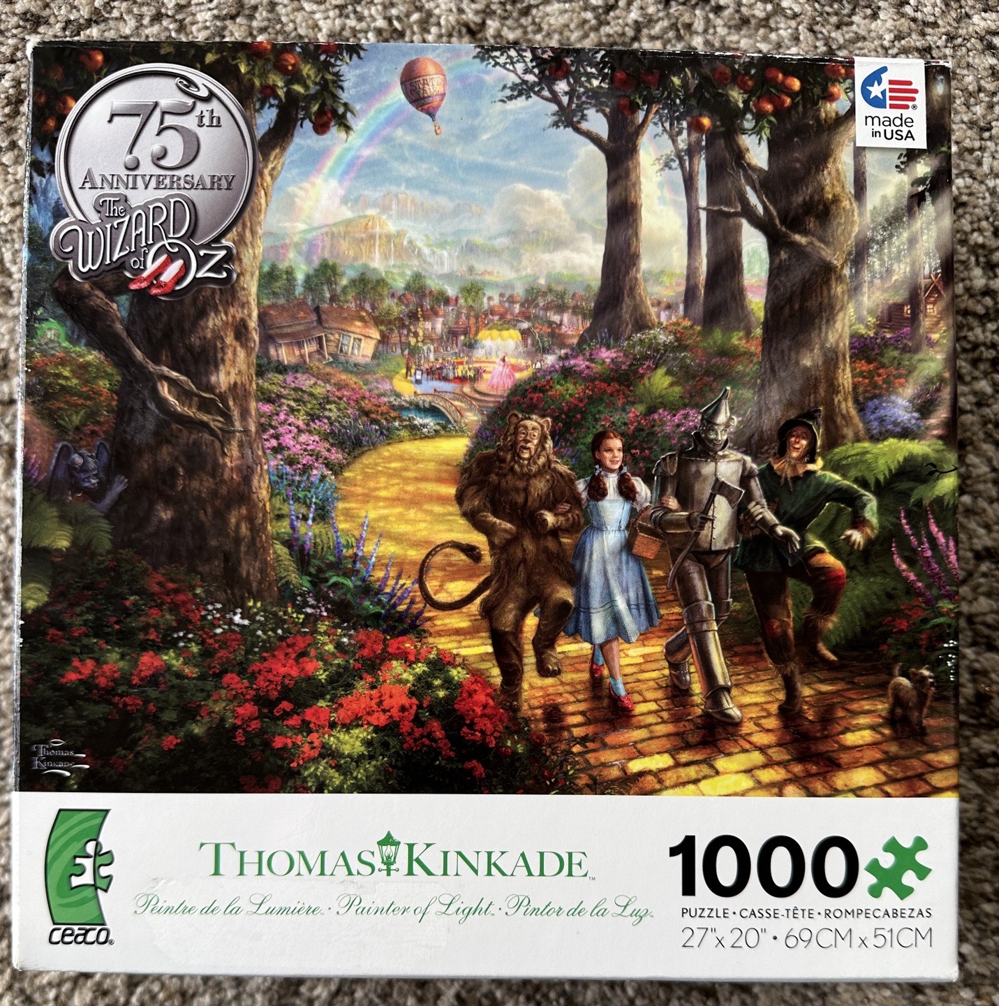 Wizard Of Oz 75th Anniversary Edition 1000 Pc Jigsaw Puzzle Thomas ...