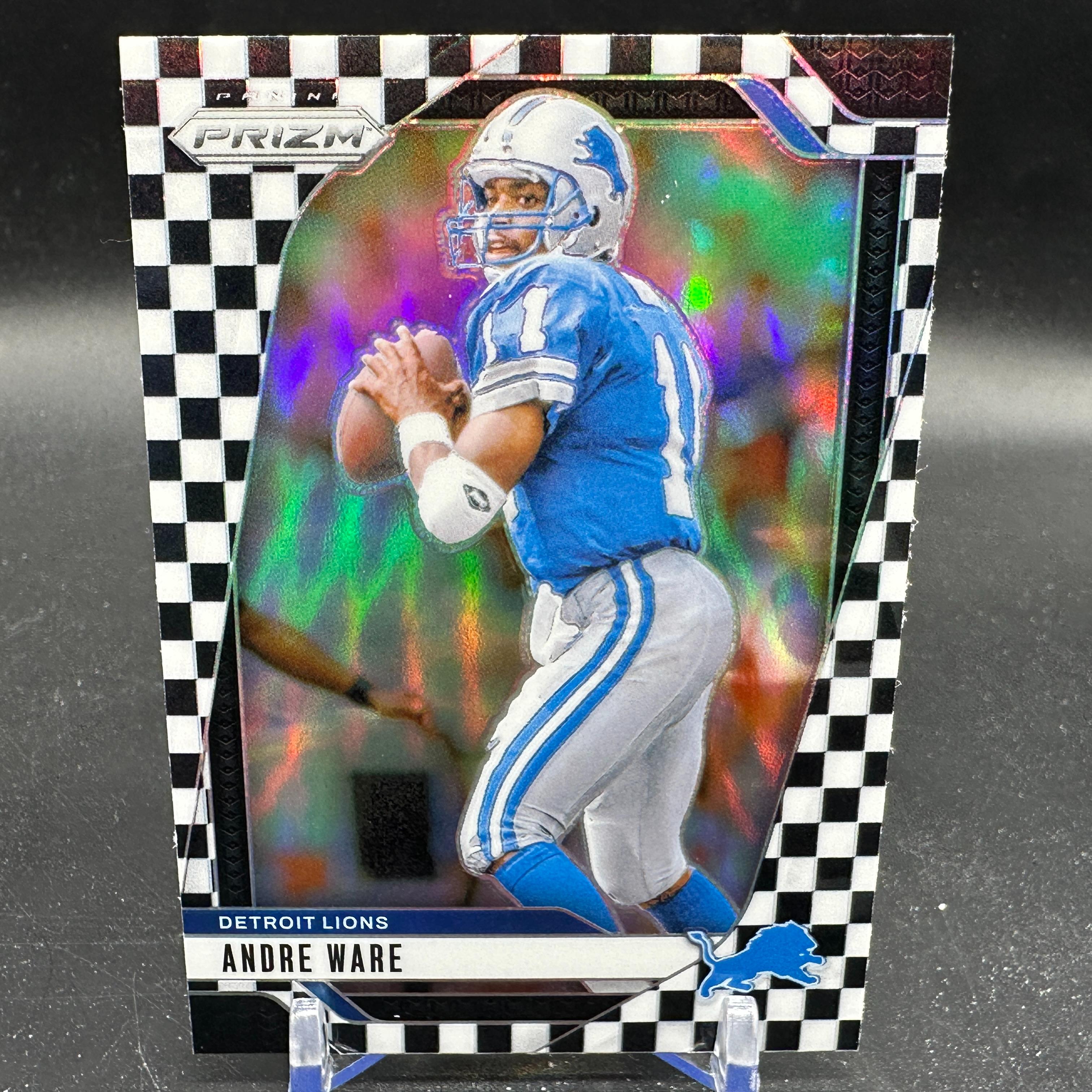 Andre Ware Black &White Checkerboard 2024 Panini Prizm #98 Prizm Lions