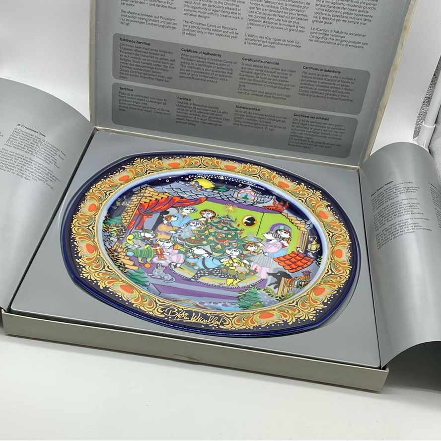 #2010 Bjorn Winblad Danish Ceramics Oh Christmas Tree Plate Signed and ...