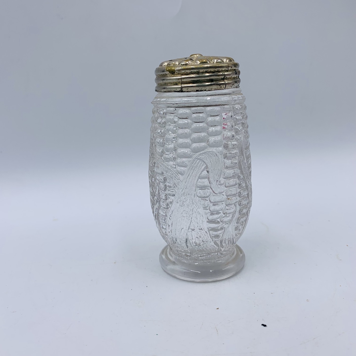 45. Bryce Higbee Glass Corn With Husk Shaker Clear