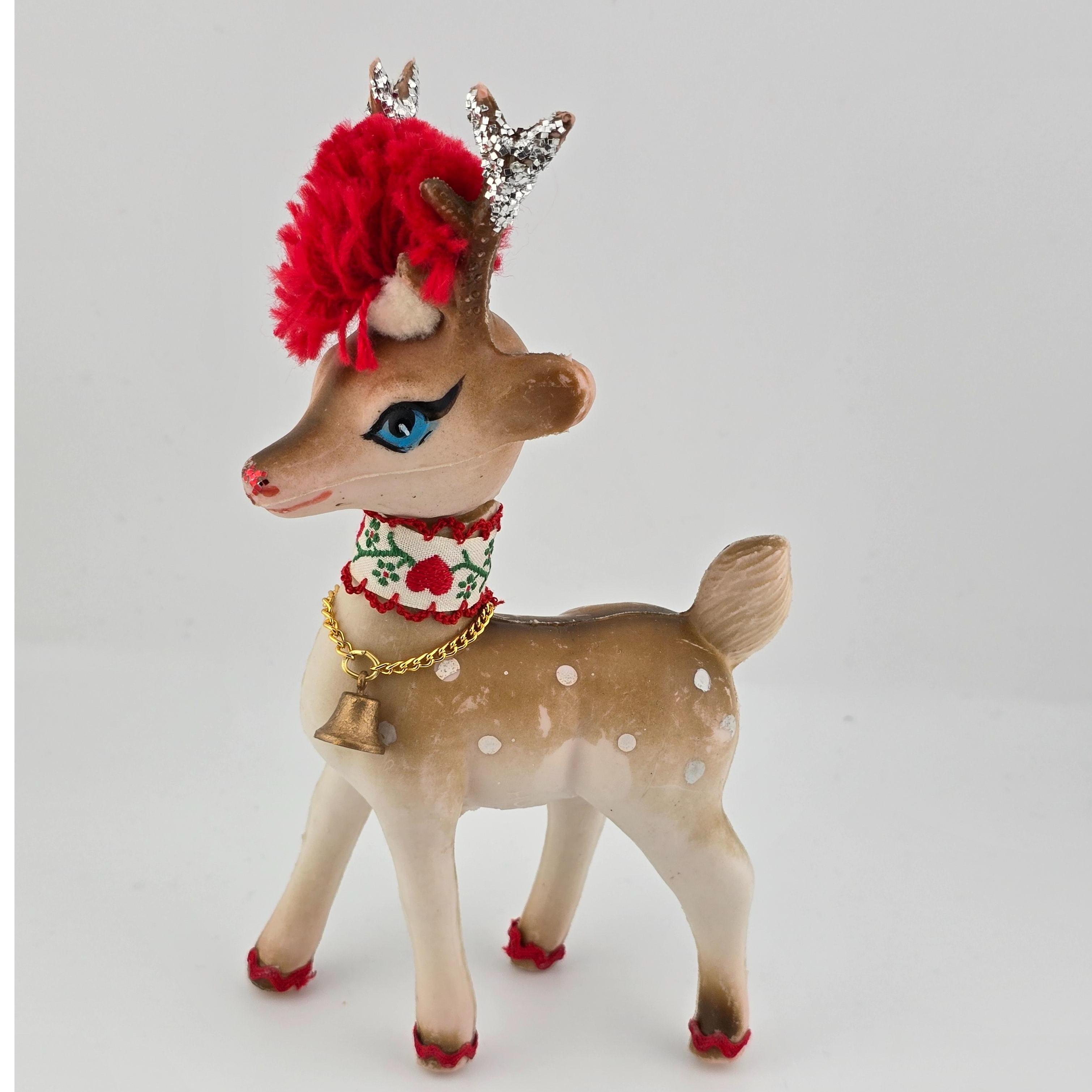 Vintage Christmas Hong Kong Fancy Reindeer.