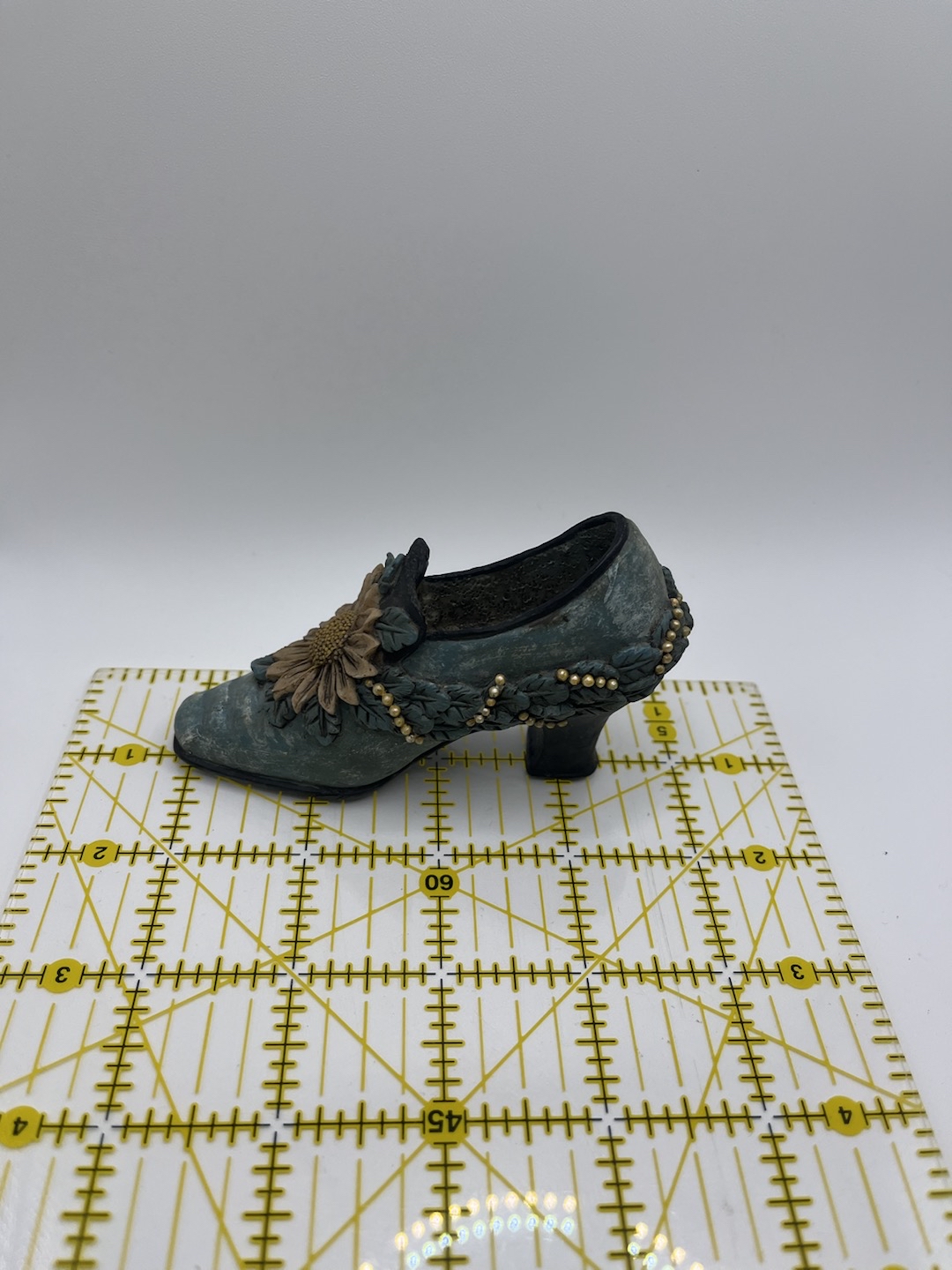 Blue Vintage Resin Shoes