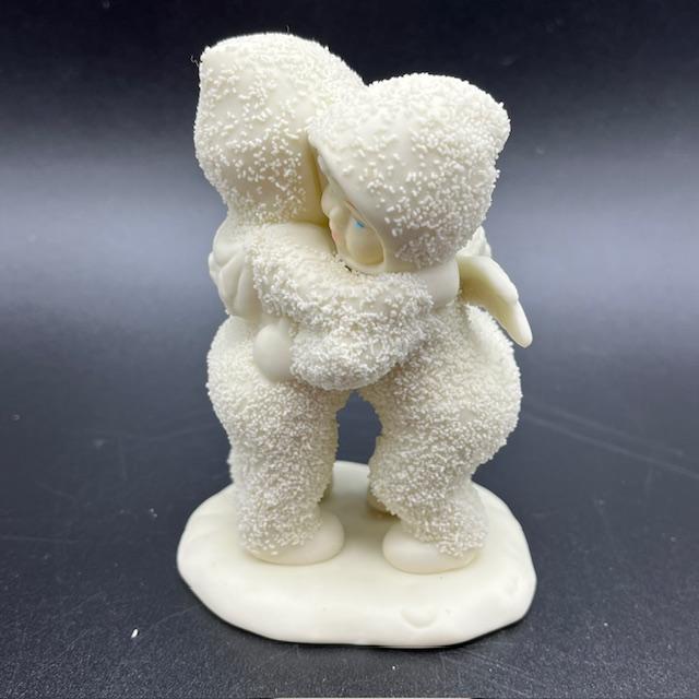 Snow Babies Hugging Figurine - Made in Taiwan 4" x 3" wide - Winter Tales