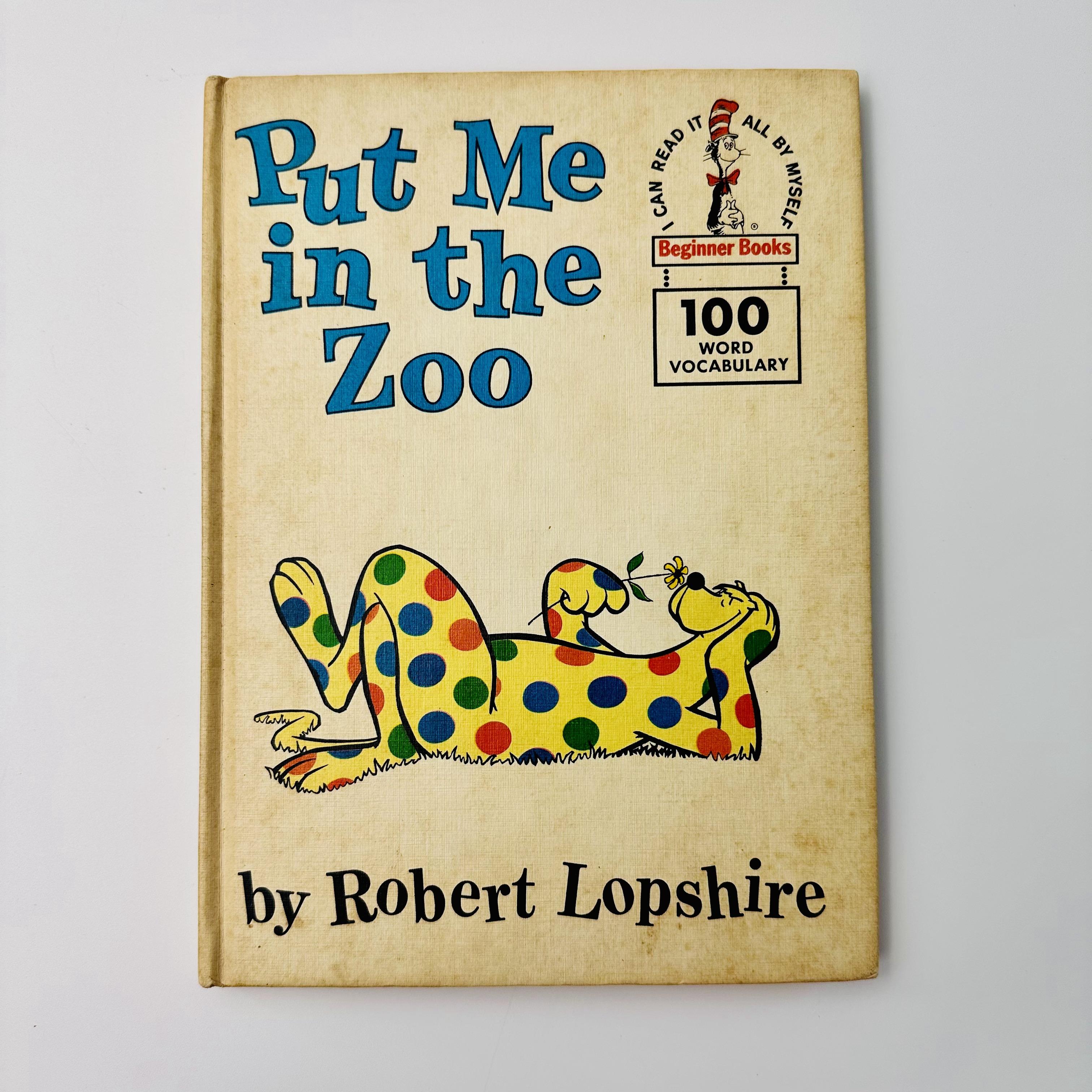 Vintage Childrens Book Put Me In The Zoo by Robert Lopshire 1960 Hardcover