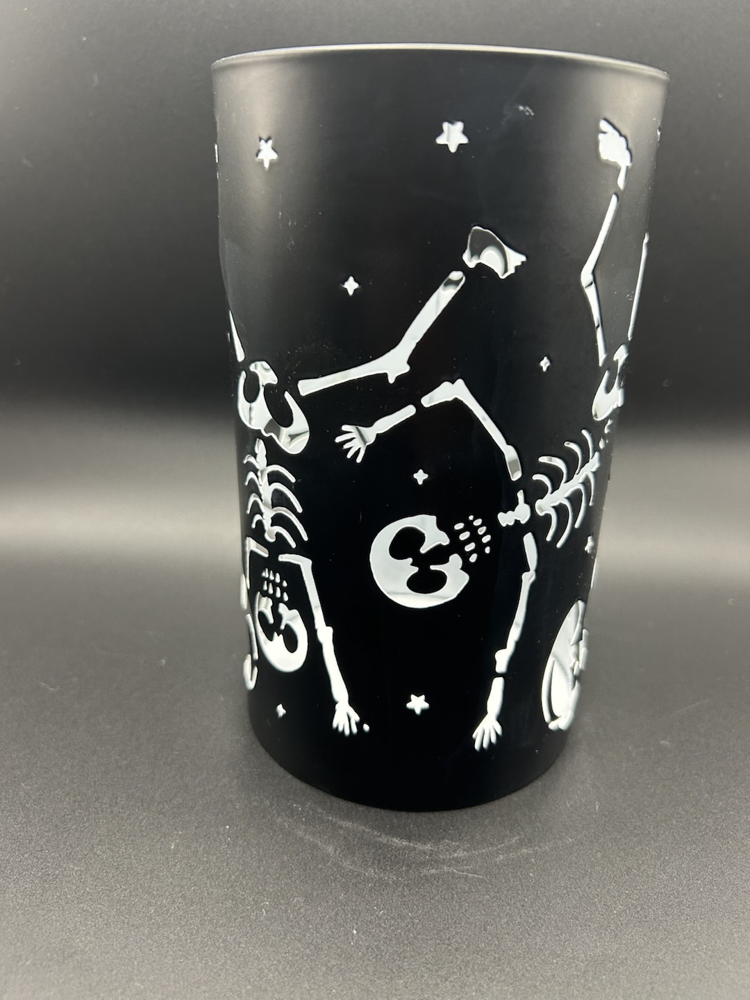 Dancing Skeleton Hurricane Candle Holder