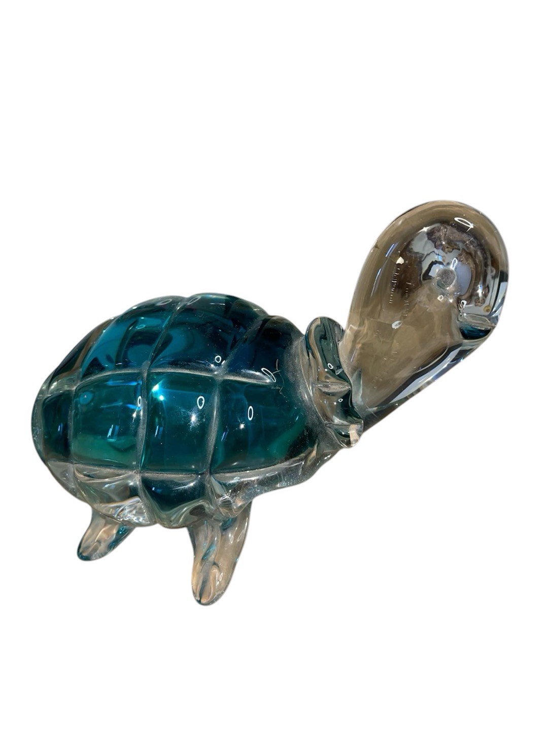 Vtg. Art Glass Turtle