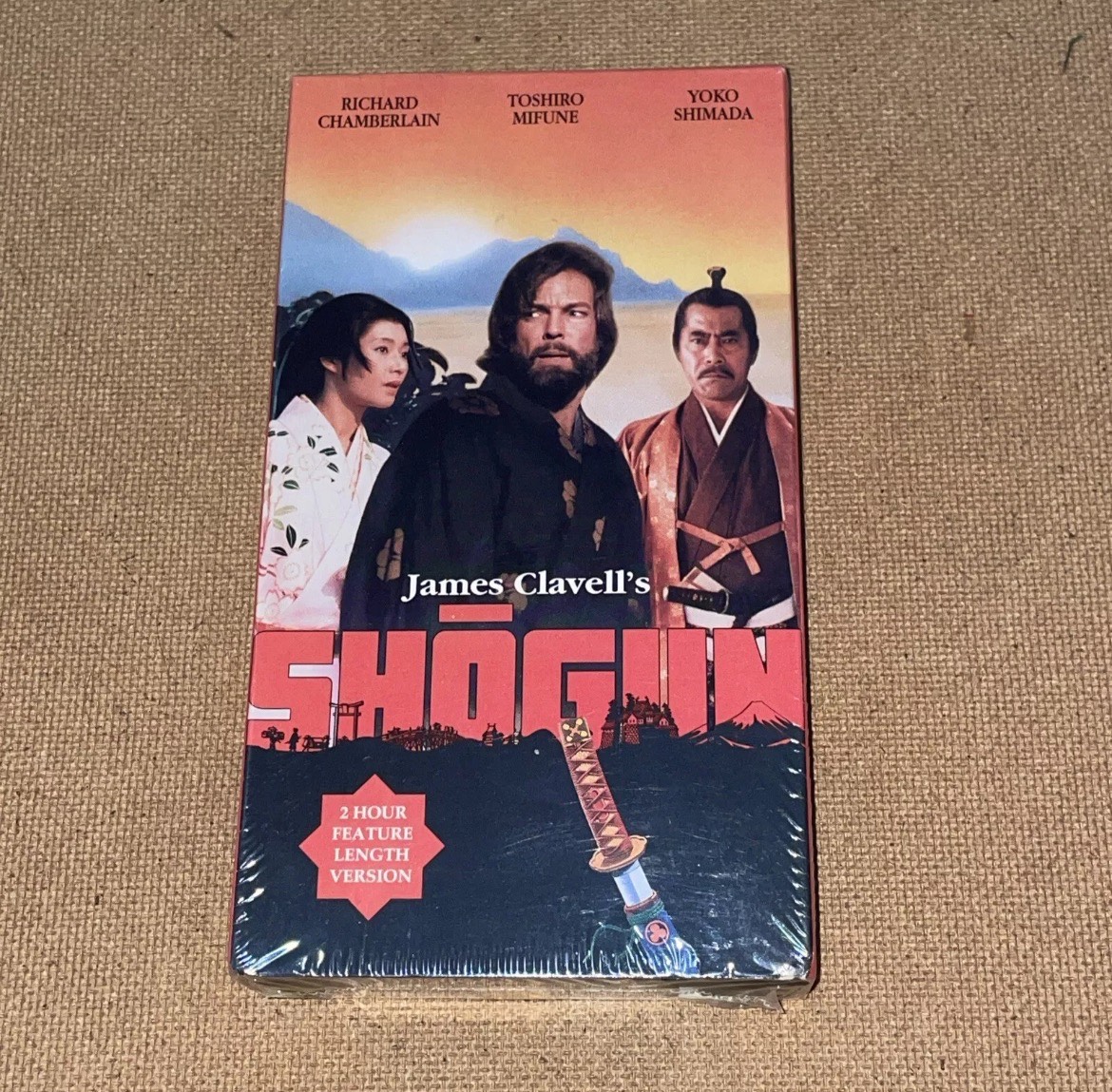Shogun VHS, 1993 Feature Length Version PARAMOUNT SEALED WATERMARK 1980