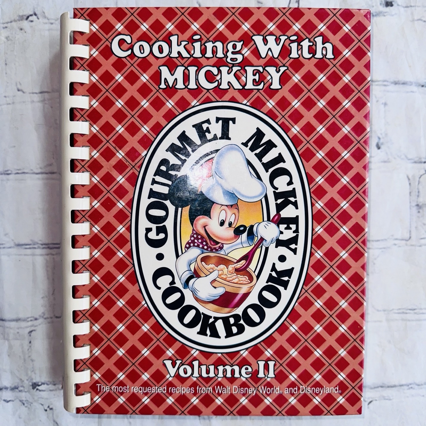 Vintage 1990s Cooking With Mickey Volume 2 Cookbook Walt Disney World