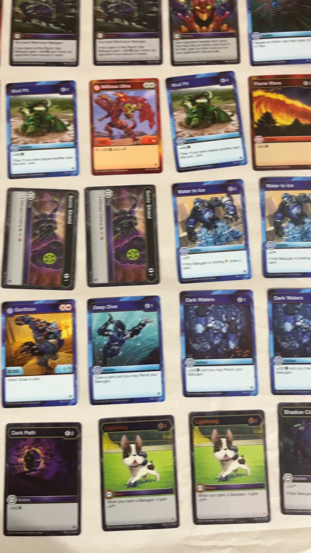 Bakugan Card Lot - 40 Cards 5 Discs