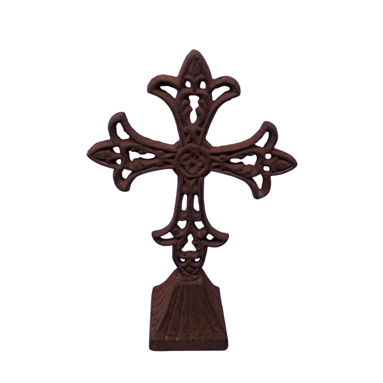 Vintage Vintage cast iron ANTIQUE CAST IRON CROSS FREE STANDING 40s ...