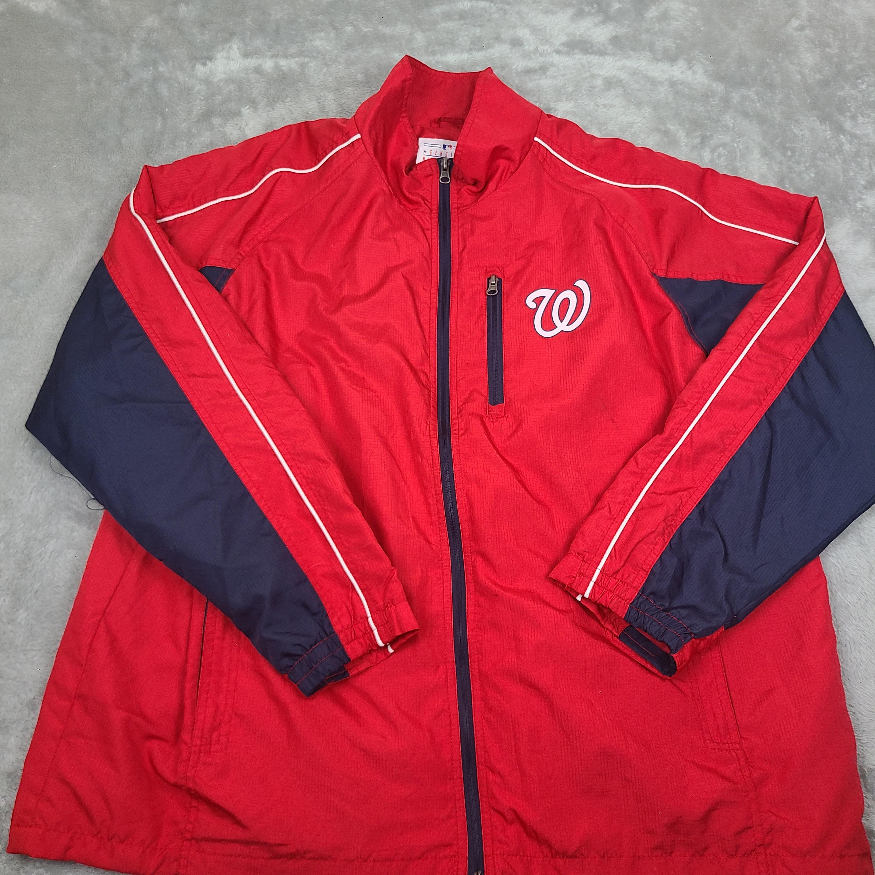 Genuine MERCHANDISE By CARL BANKS Zipper Jacket Size XL NATIONALS MLB ...