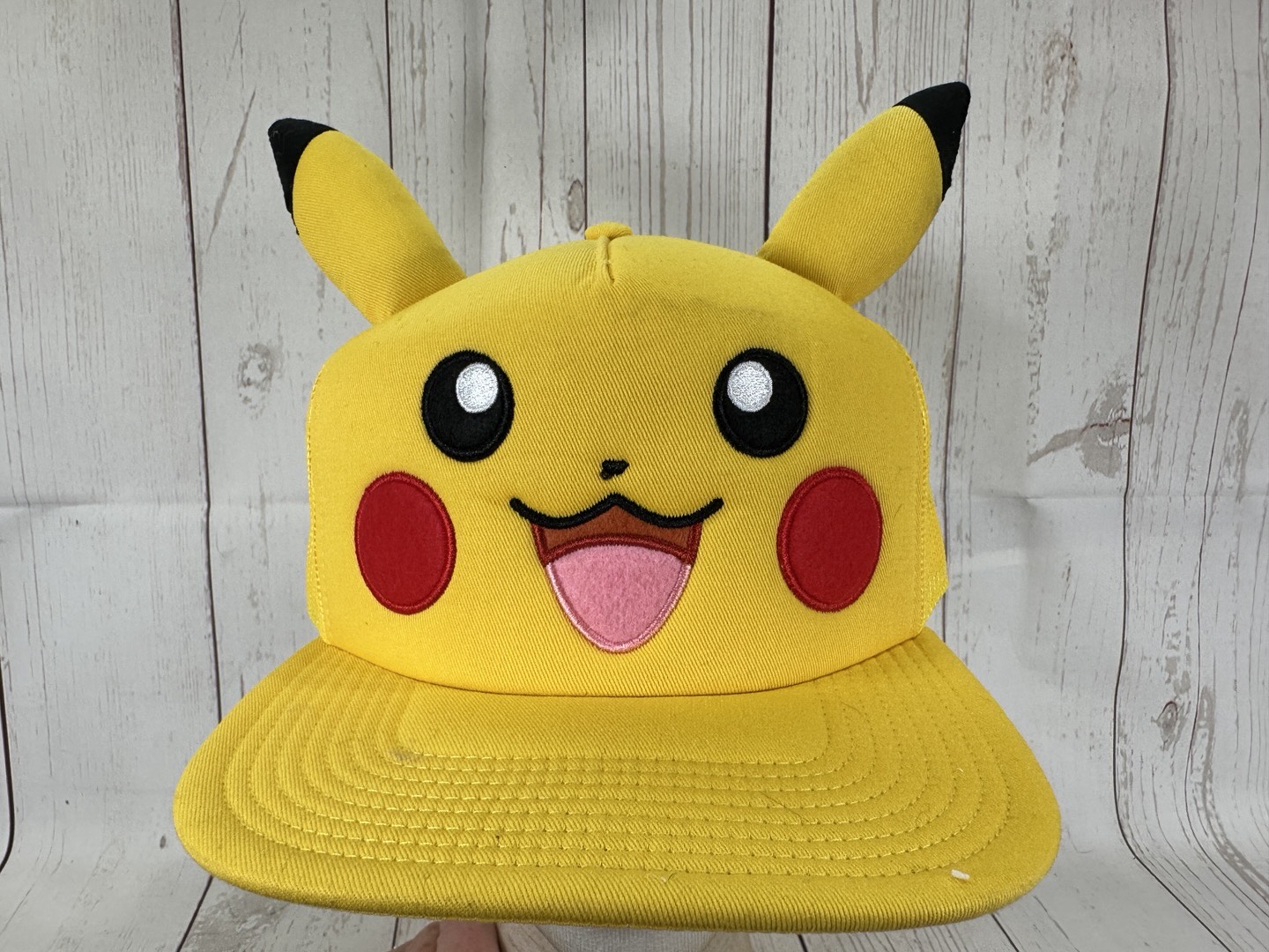Nintendo Pokémon Pikachu Open Mouth 3D Ears SnapBack Hat Cap