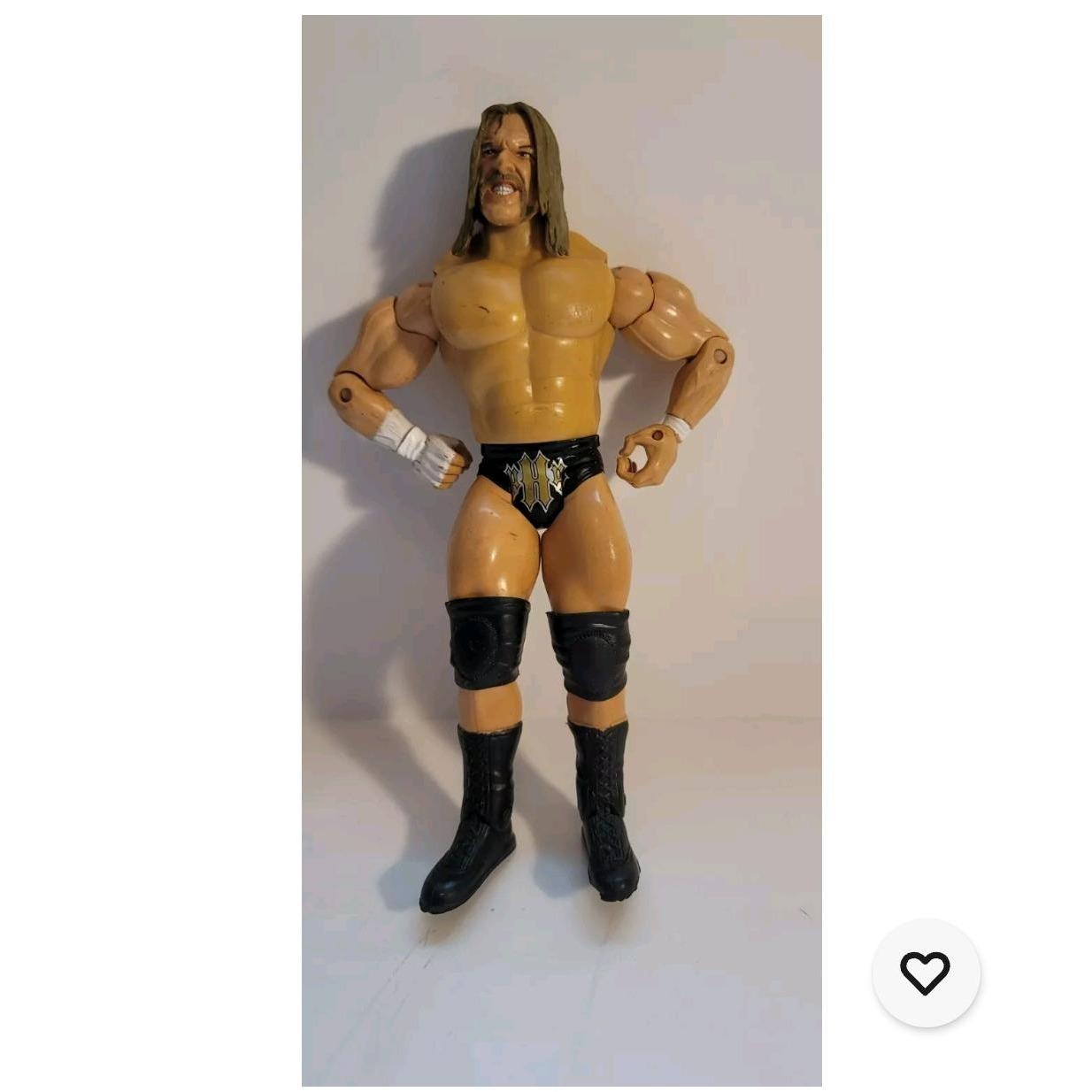 2003 TRIPLE H (HHH) WWE WWF Wrestling 7" Figure Black Trunks JAKKS WCW