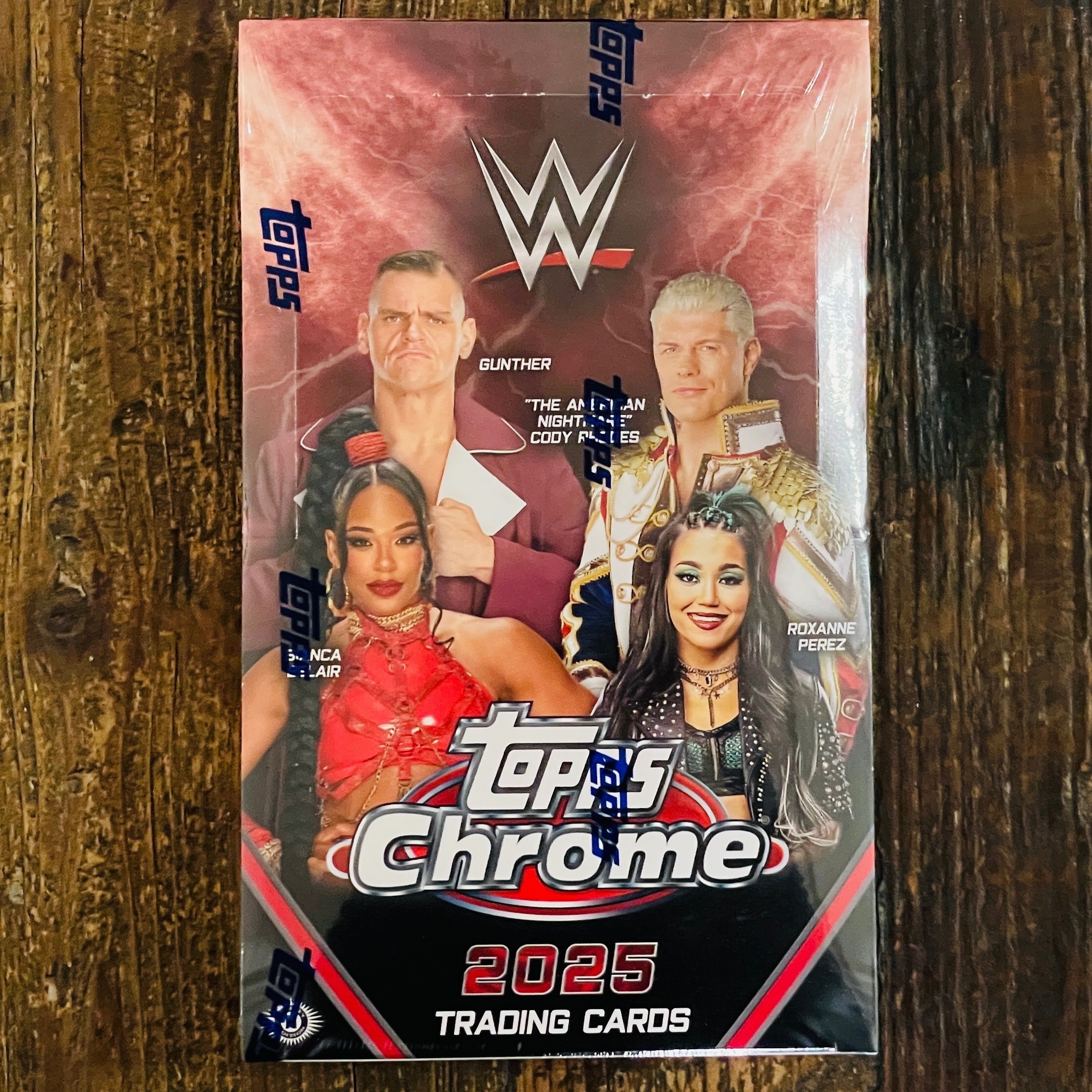 Topps Chrome 2025 WWE Trading Cards HOBBY Box - Sealed
