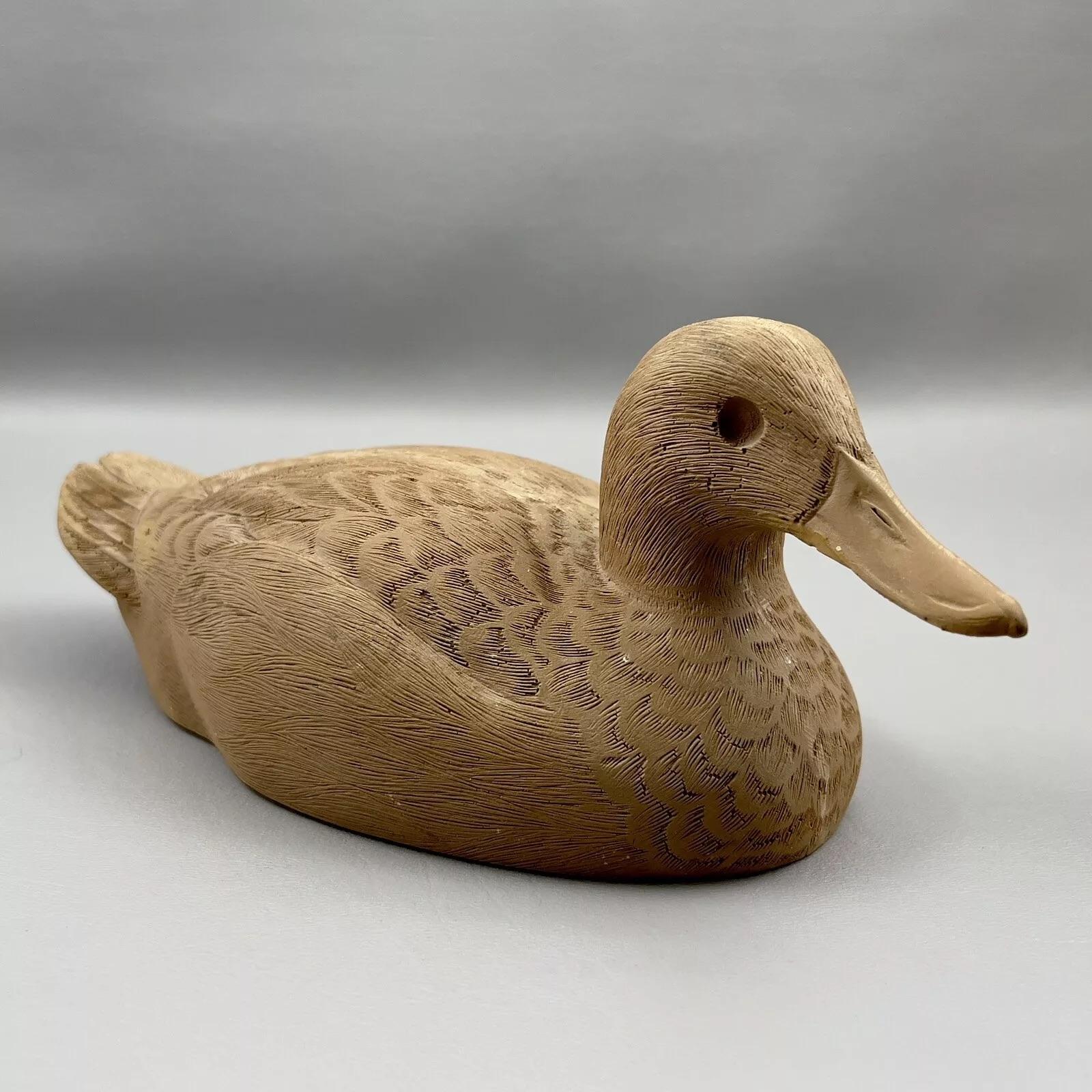 Vintage Mallard Duck Decoy 7228 Composite Carved Signed Joe Revello