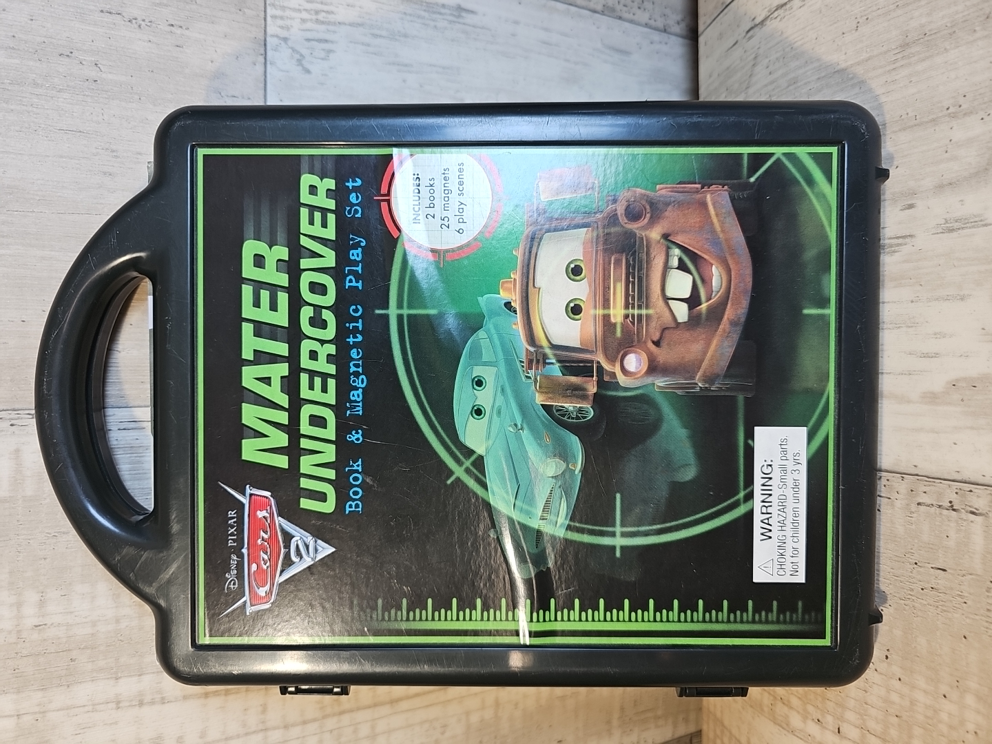 Disney Cars 2 Mater Undercover Magnetic Play Case Parts Only