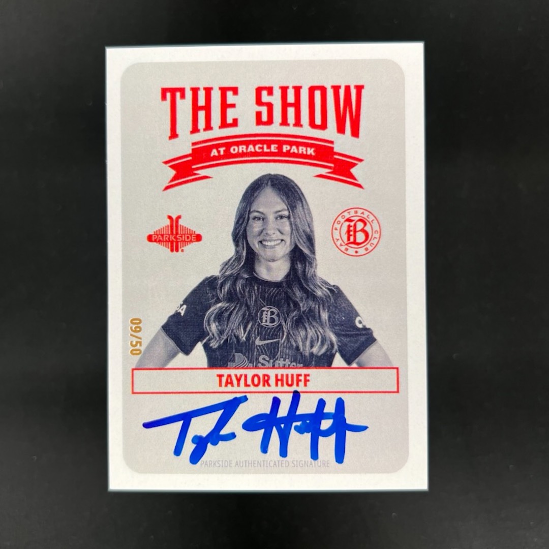 Taylor Huff 2025 Parkside NWSL Bay FC The Show at Oracle Park Signature ...