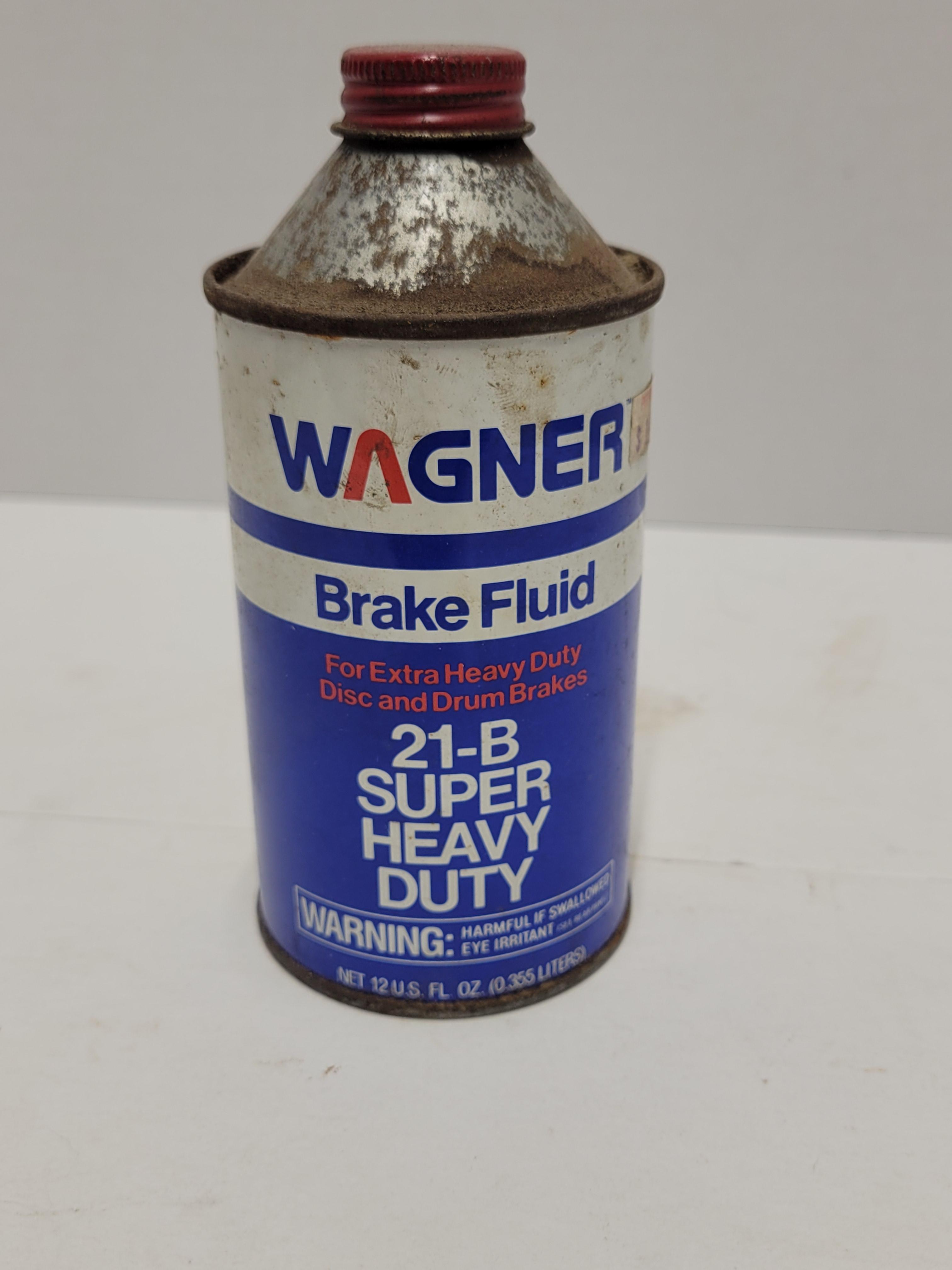 Wagner 21-b Brake Fluid 12 Oz Cone Top Can Pep Boys Price Tag