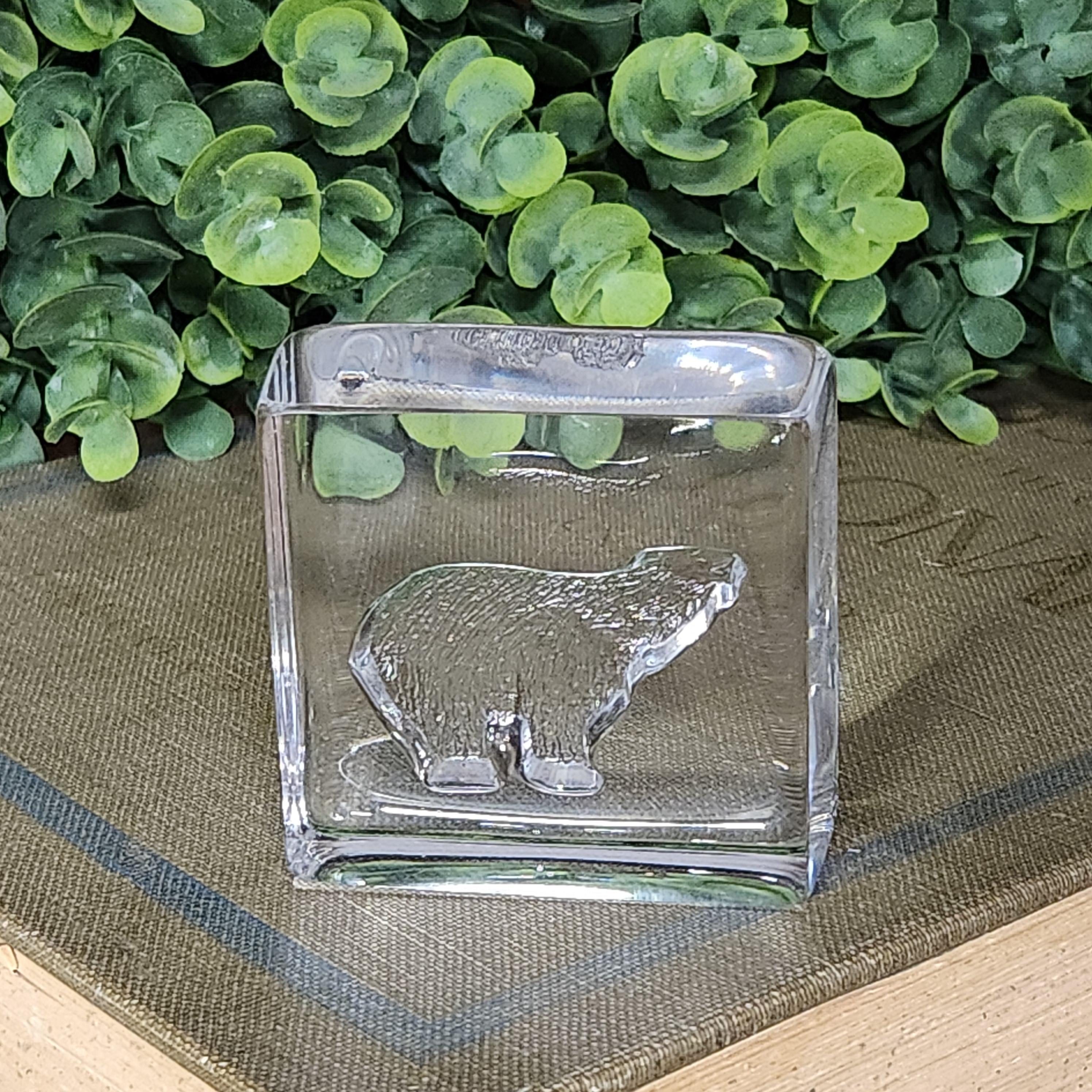 Vintage Hadeland Lead Crystal Paperweight