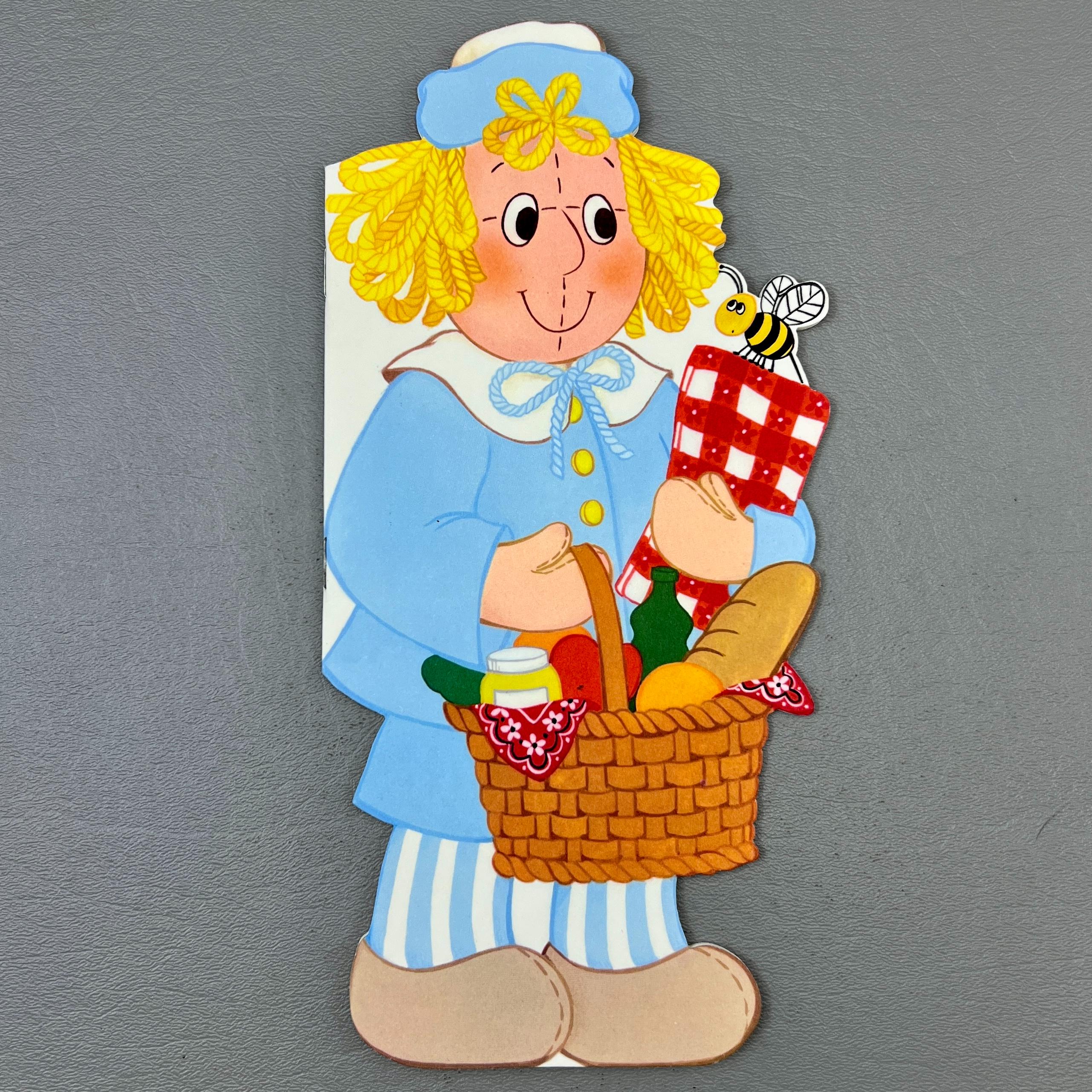 Hallmark Raggedy Ann Story Card 1974 Henny's Picnic The Bob Merrill Co