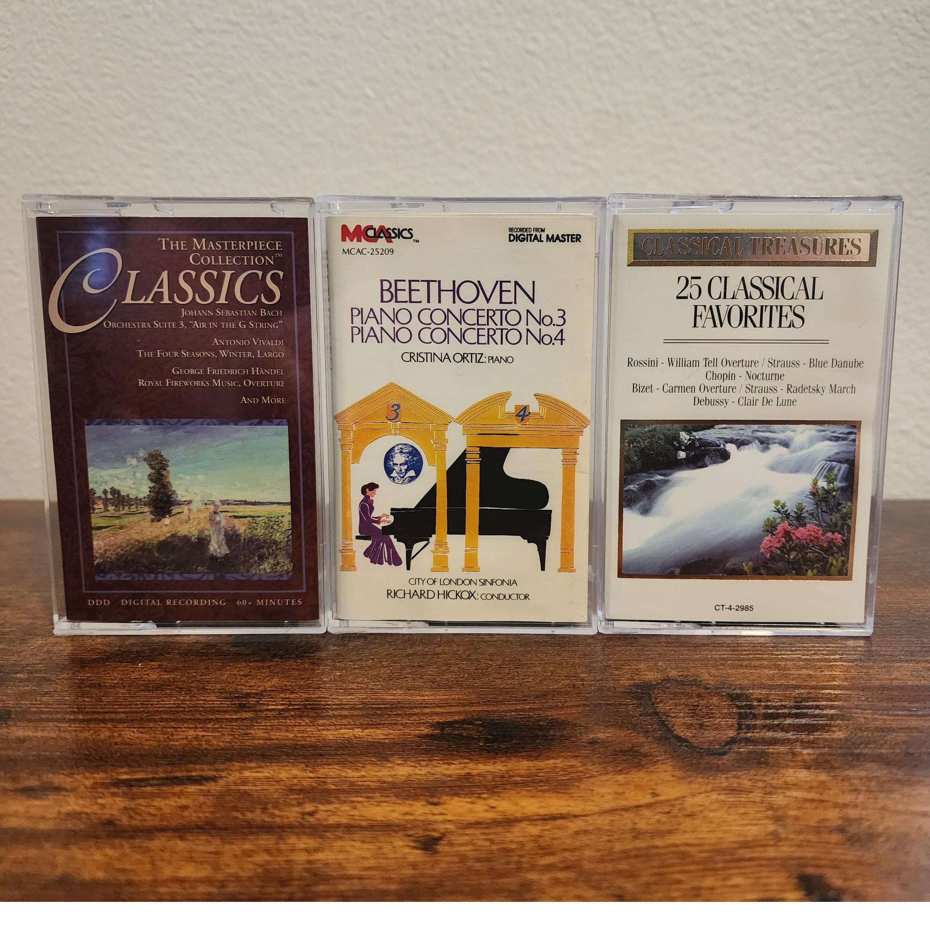 Classical music cassette tape lot.