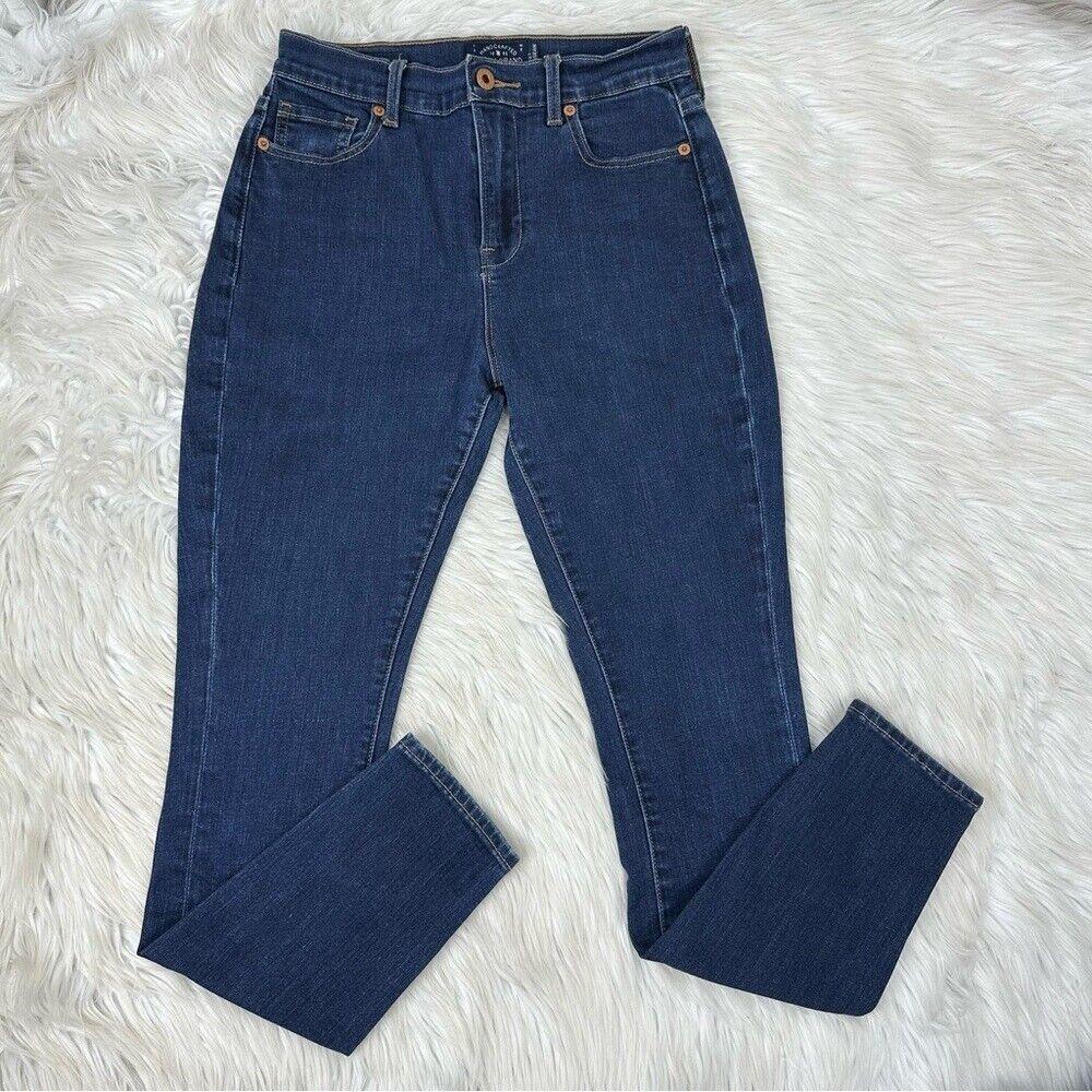 Lucky Women's Blue Olivia Skinny Mid-Rise Stretchy Jeans S4/W27/L27.5