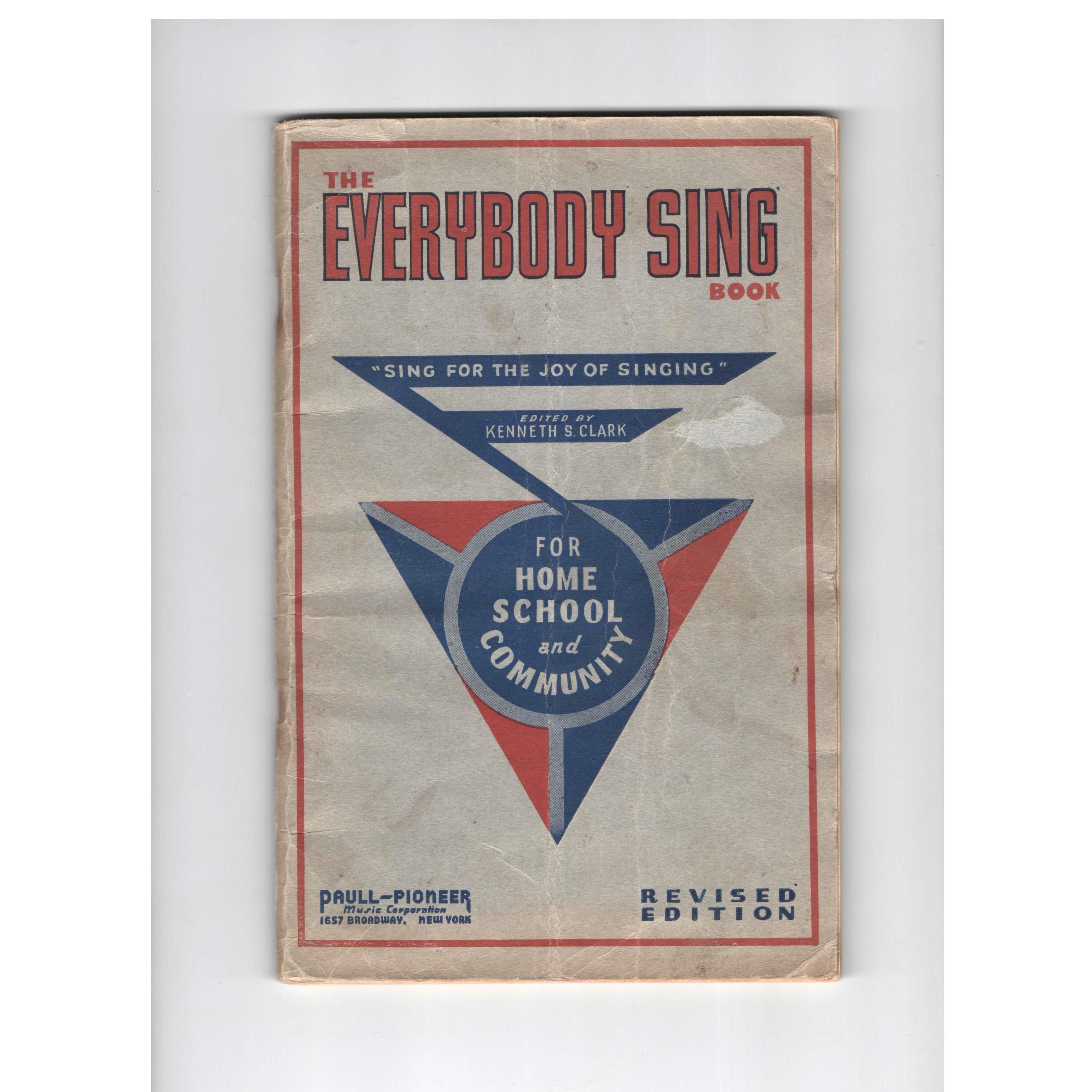 Vintage Song Book 1930 The Everybody Sing Book 128 Pages Softcover
