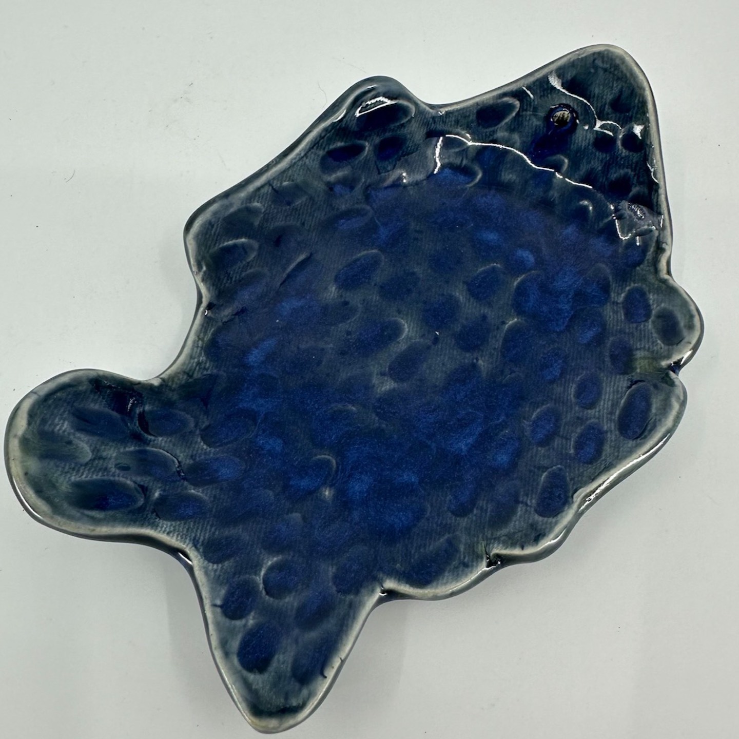 Art Pottery Small Fish Plate Signed