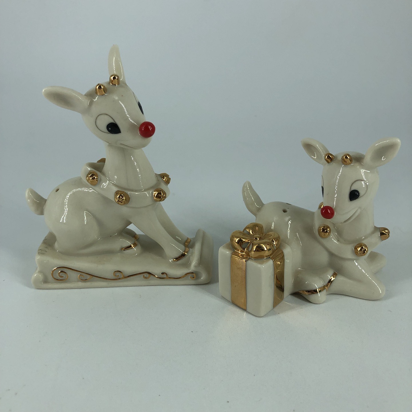 Lenox Rudolph Red Nosed Reindeer Salt & Pepper Shaker Set