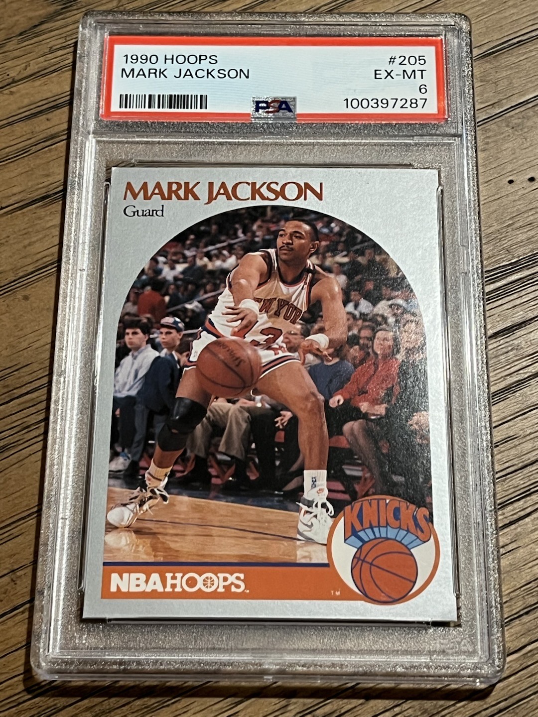Mark Jackson 1990 Hoops PSA 6 Menendez Brothers