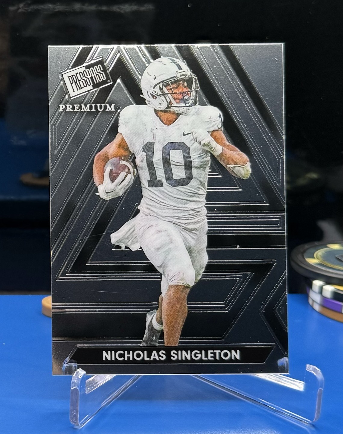 Nicholas Singleton 2024 Leaf Press Pass Premium #68 2025 1st Round RB ...