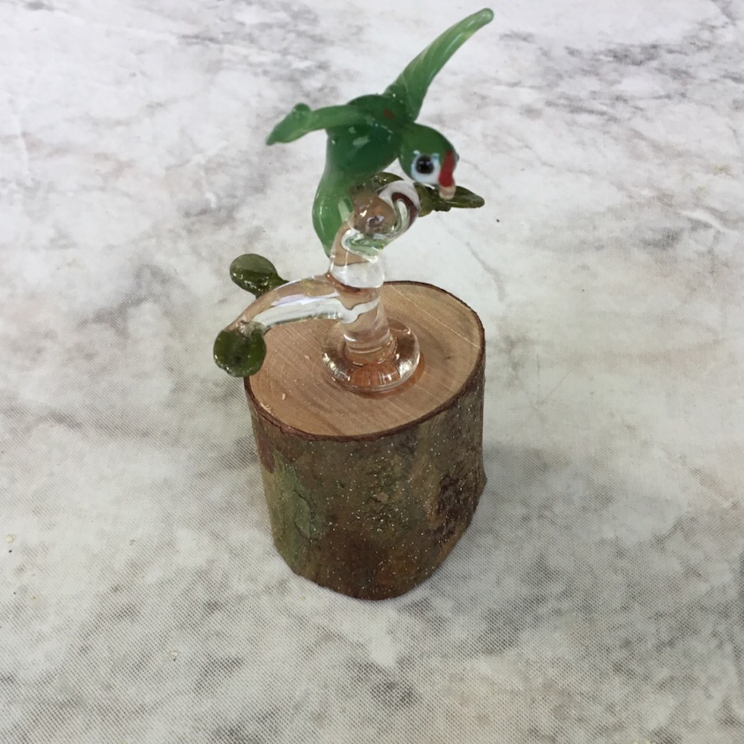 A02.Artesania From Puerto Rico- Hand spun Glass Bird