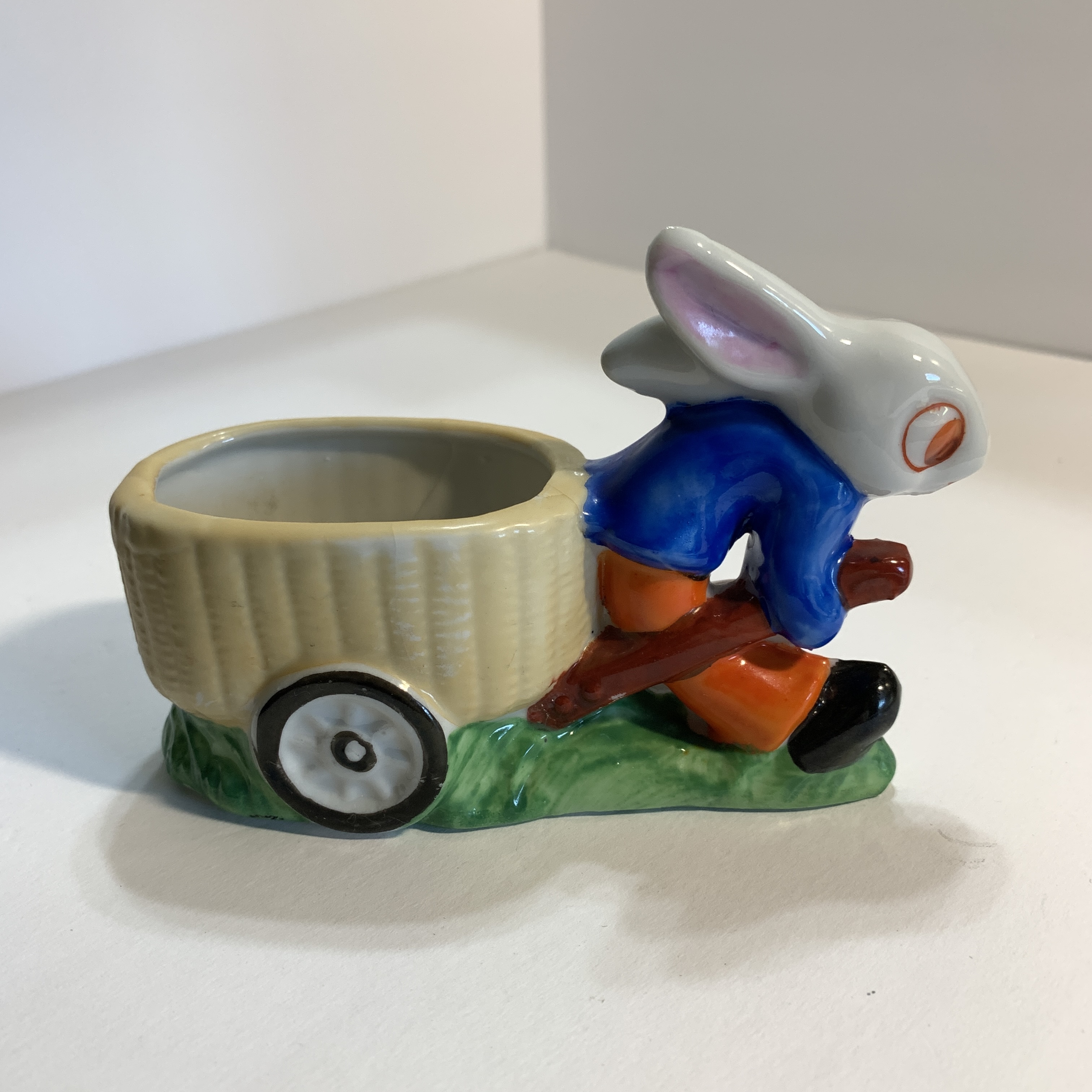 Rabbit Pulling Cart Planter