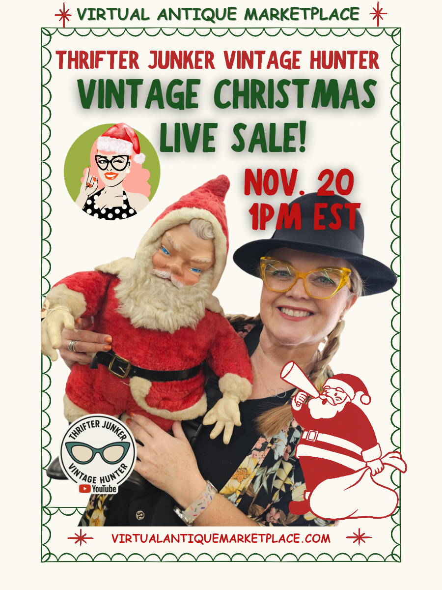 Vintage Christmas Live Sale With Thrifter Junker Vintage Hunter