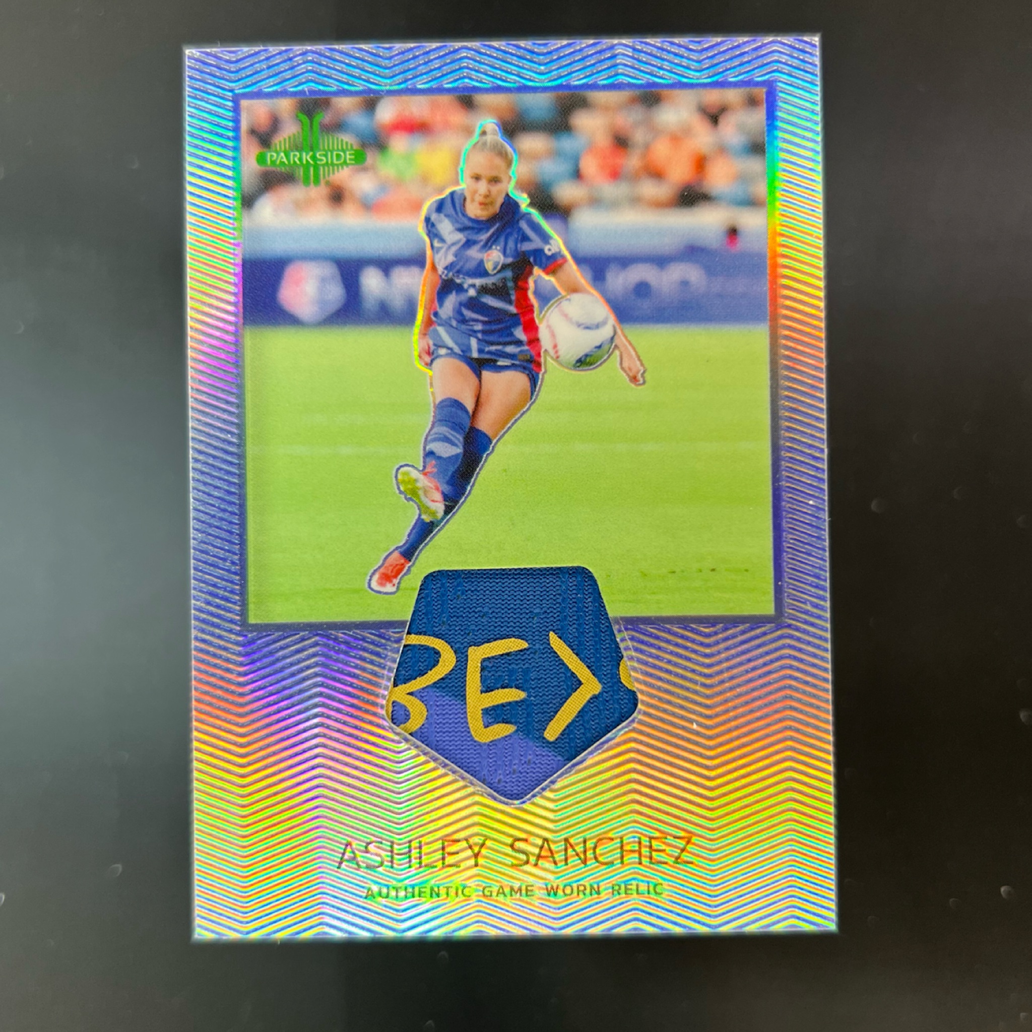 Ashley Sanchez 2024 Parkside Pacific NWSL Relic Soccer Card