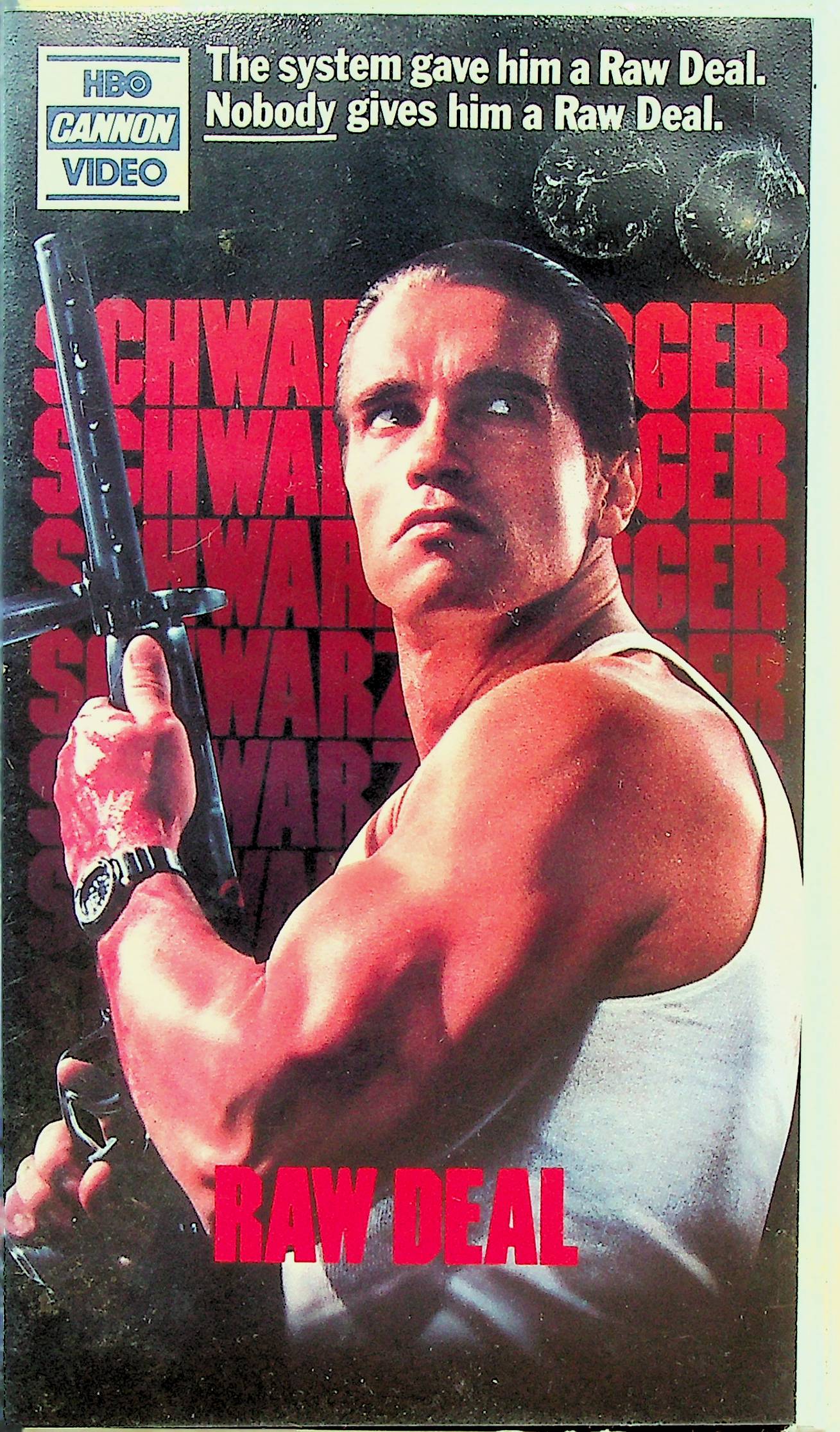 Raw Deal (1986) - VHS - Rated R - HBO/Cannon Video - Pre-owned