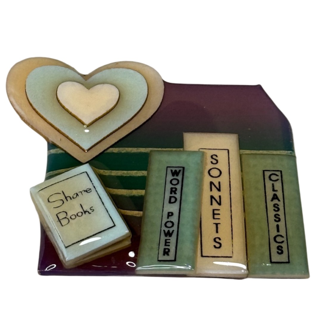 L01 “Book Pins By Lucinda” Pin 2x2” Good Condition