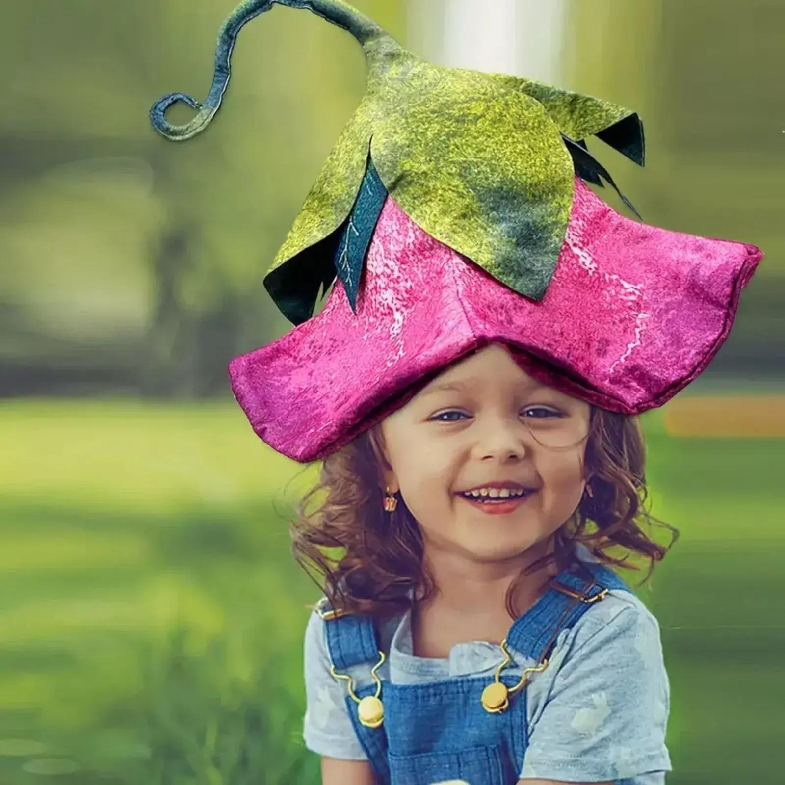 Flower at the end Pink Fairy flower hat Felt hat Pixie hat Elf hat