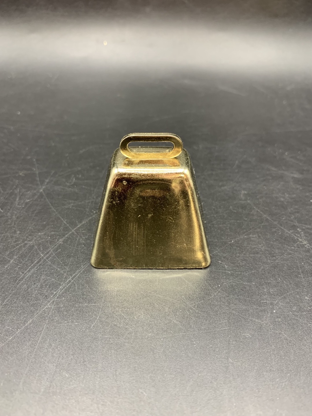 Vintage Solid Brass Cow Bell Miniature 2"