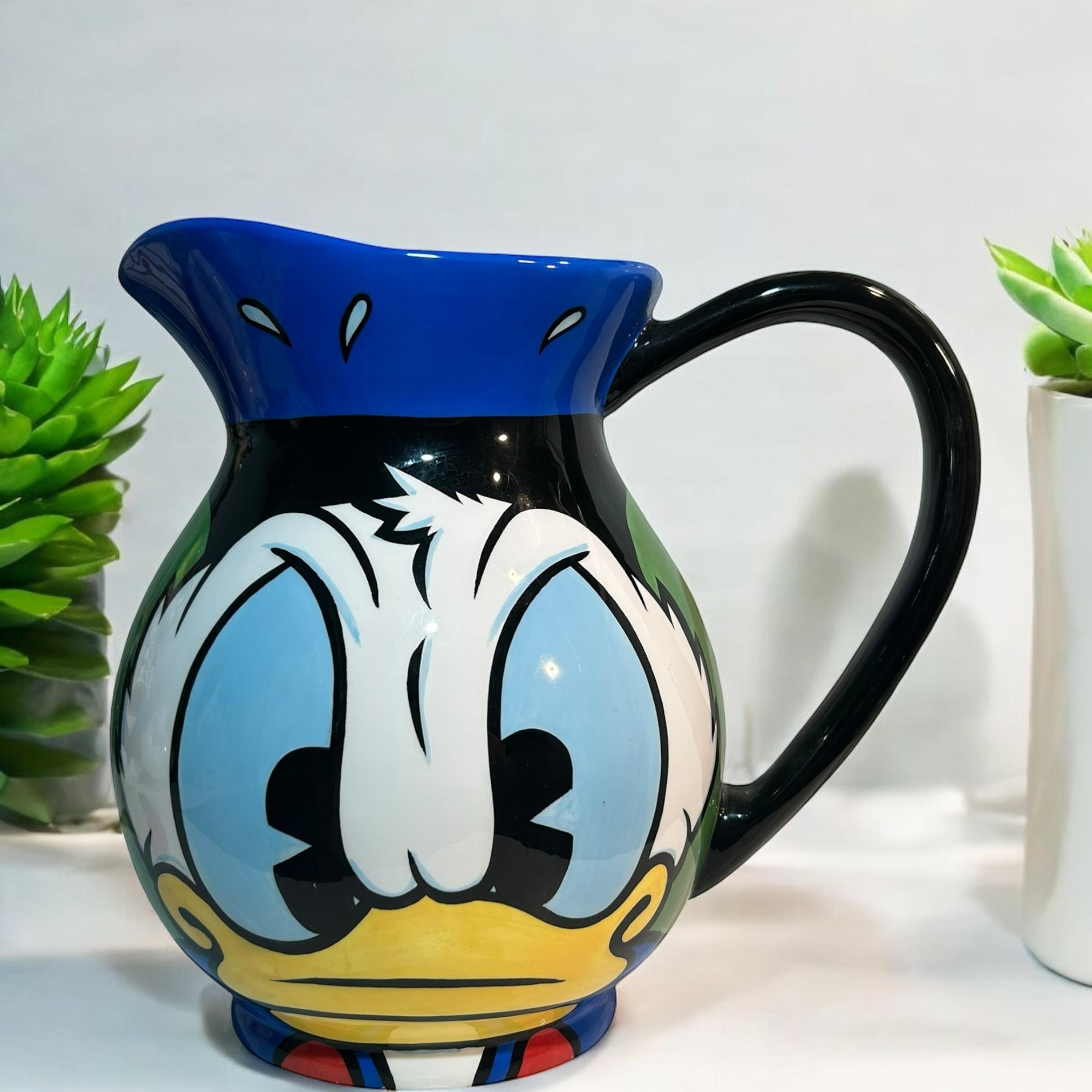 Art of Disney Donald Duck Angry Duck Porcelain Water Pitcher AS IS It ...