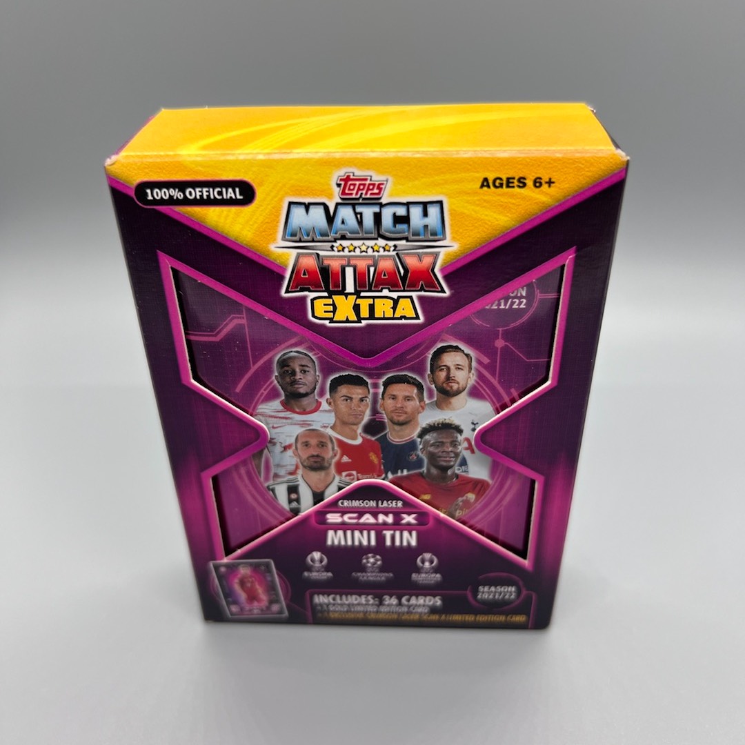 21/22 Match Attack Extra Crimson Laser Mini Tin UEFA Europa League ...