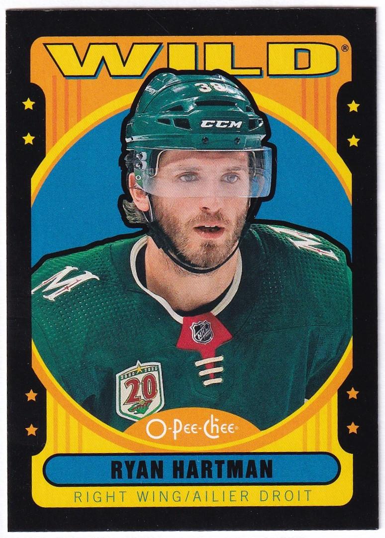 2021-22 O-Pee-Chee Retro Black #244 Ryan Hartman Minnesota Wild Hockey Card