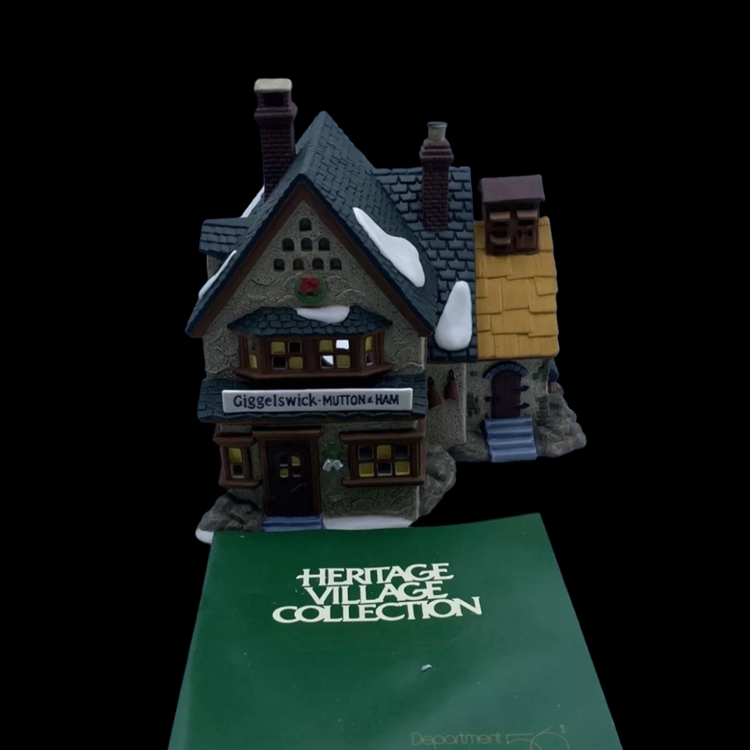 Vintage Original Dickens Village Series " Giggelswick Mutton&Ham ...