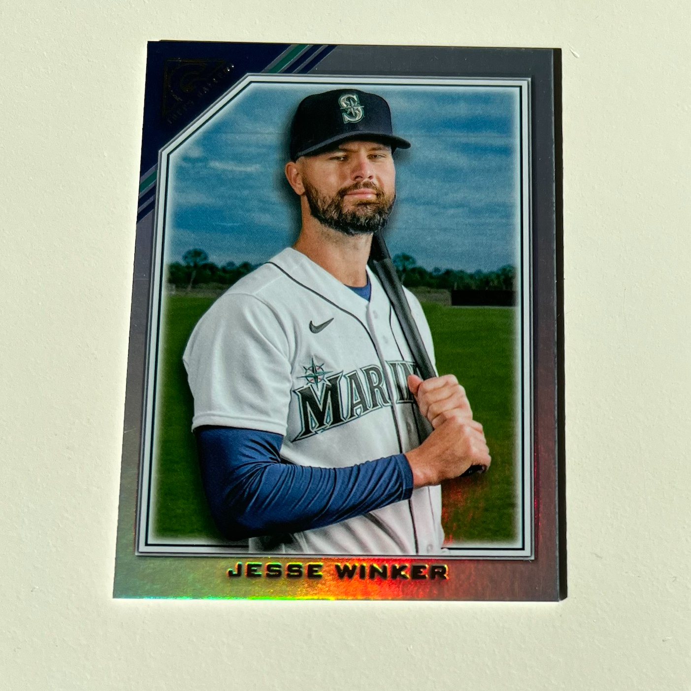 Jesse Winker Rainbow Foil Seattle Mariners