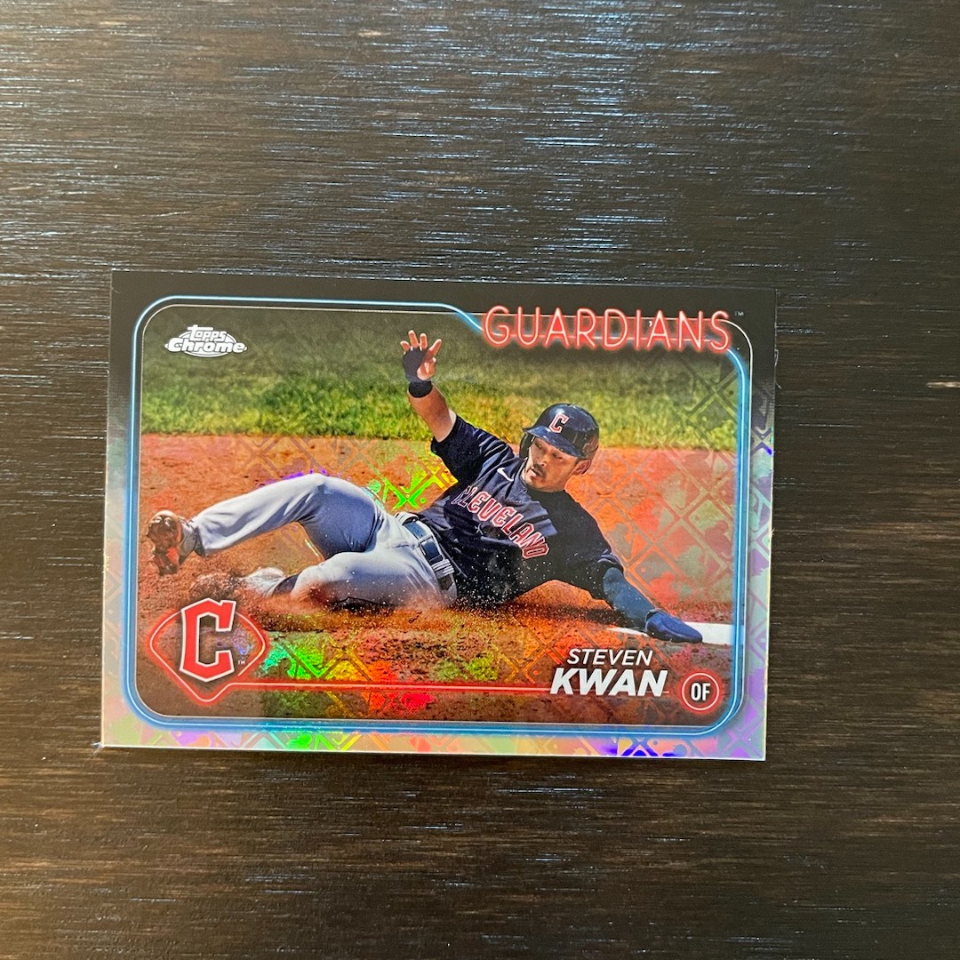 Steven Kwan (Cleveland Guardians) 2024 Topps Chrome Logofractor #30