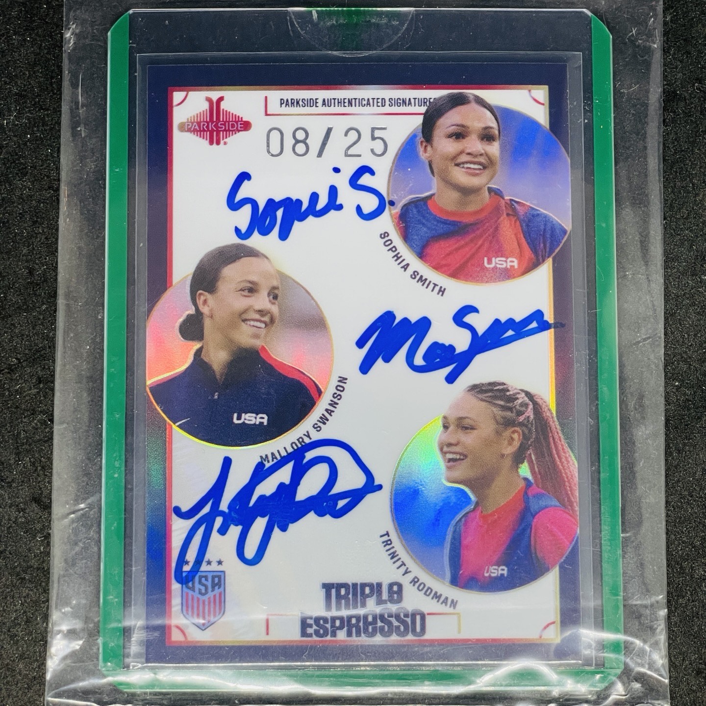 Sophia Smith Mallory Swanson Trinity Rodman Triple Auto!!! 2024 ...