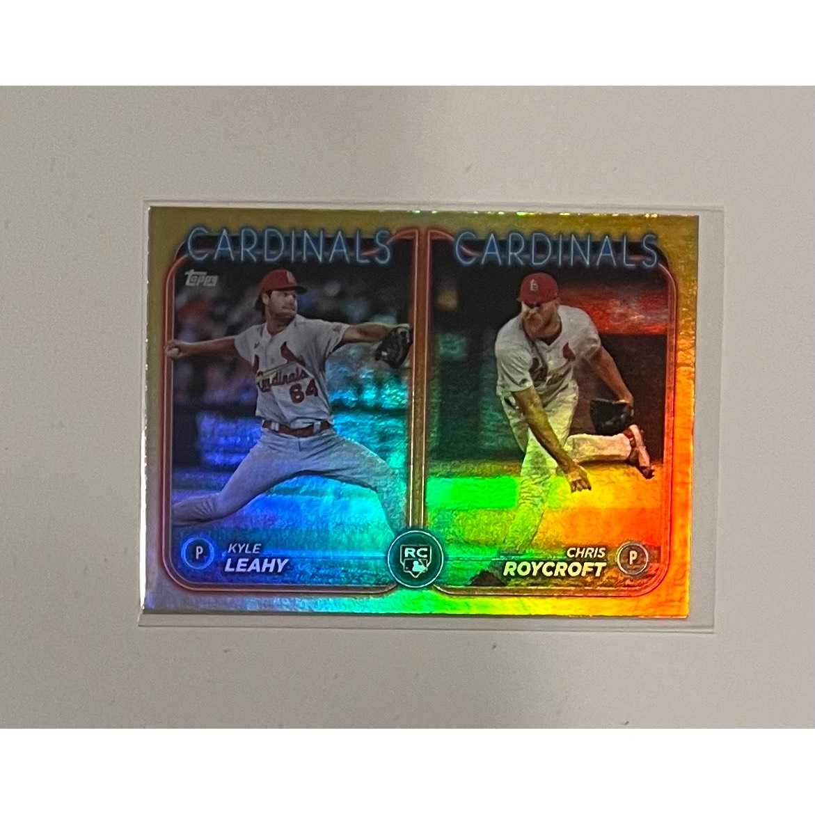 Kyle Leahy Chris Roycroft Rookie Combos Gold Foil St. Louis Cardinals